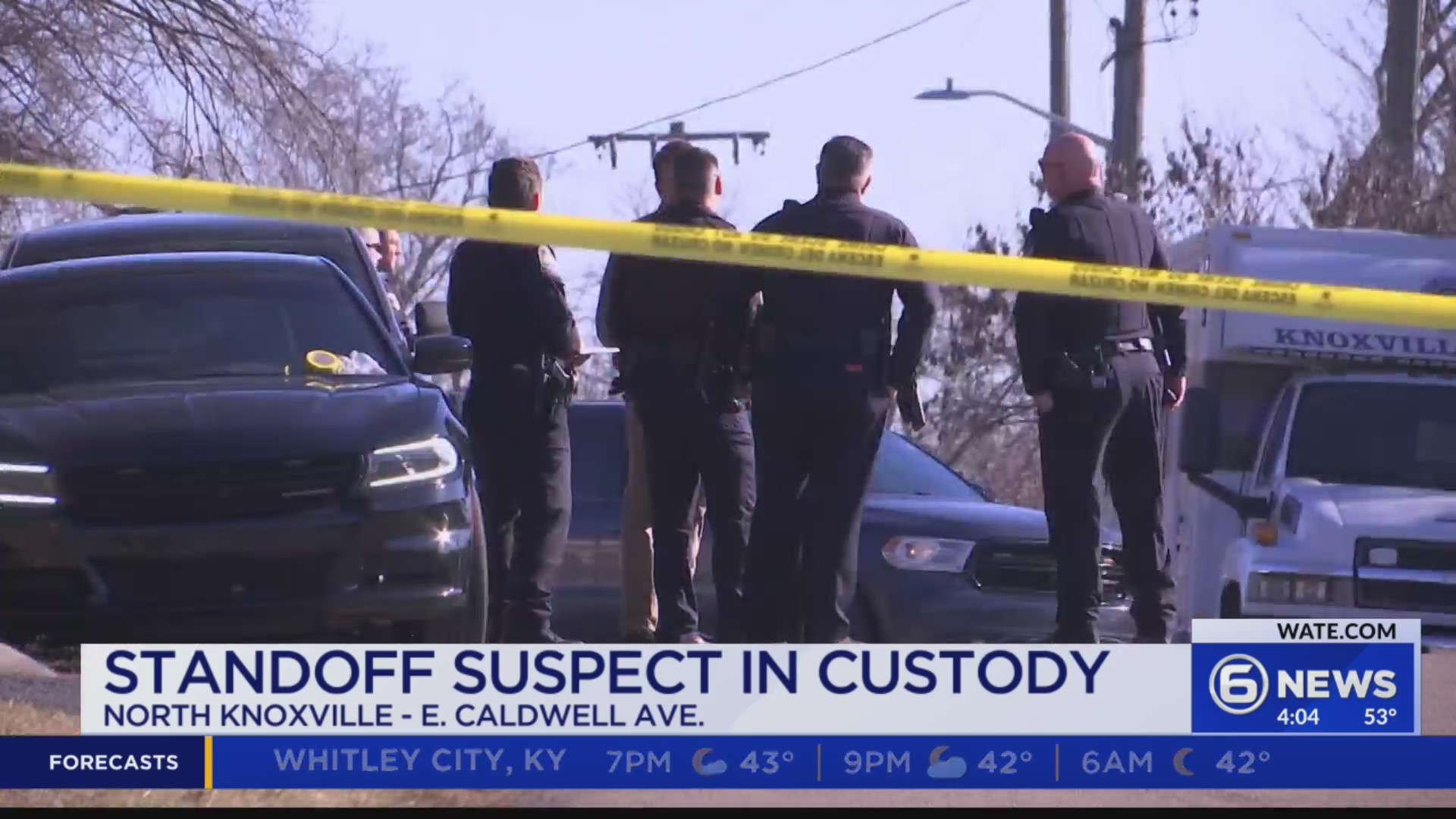 Subject in custody after standoff in North Knoxville – WATE 6 On Your Side