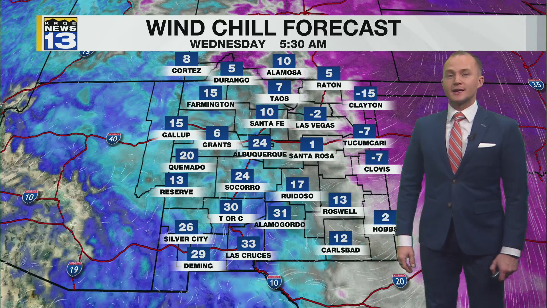 Bitterly cold air continues across eastern New Mexico – KRQE NEWS 13 ...