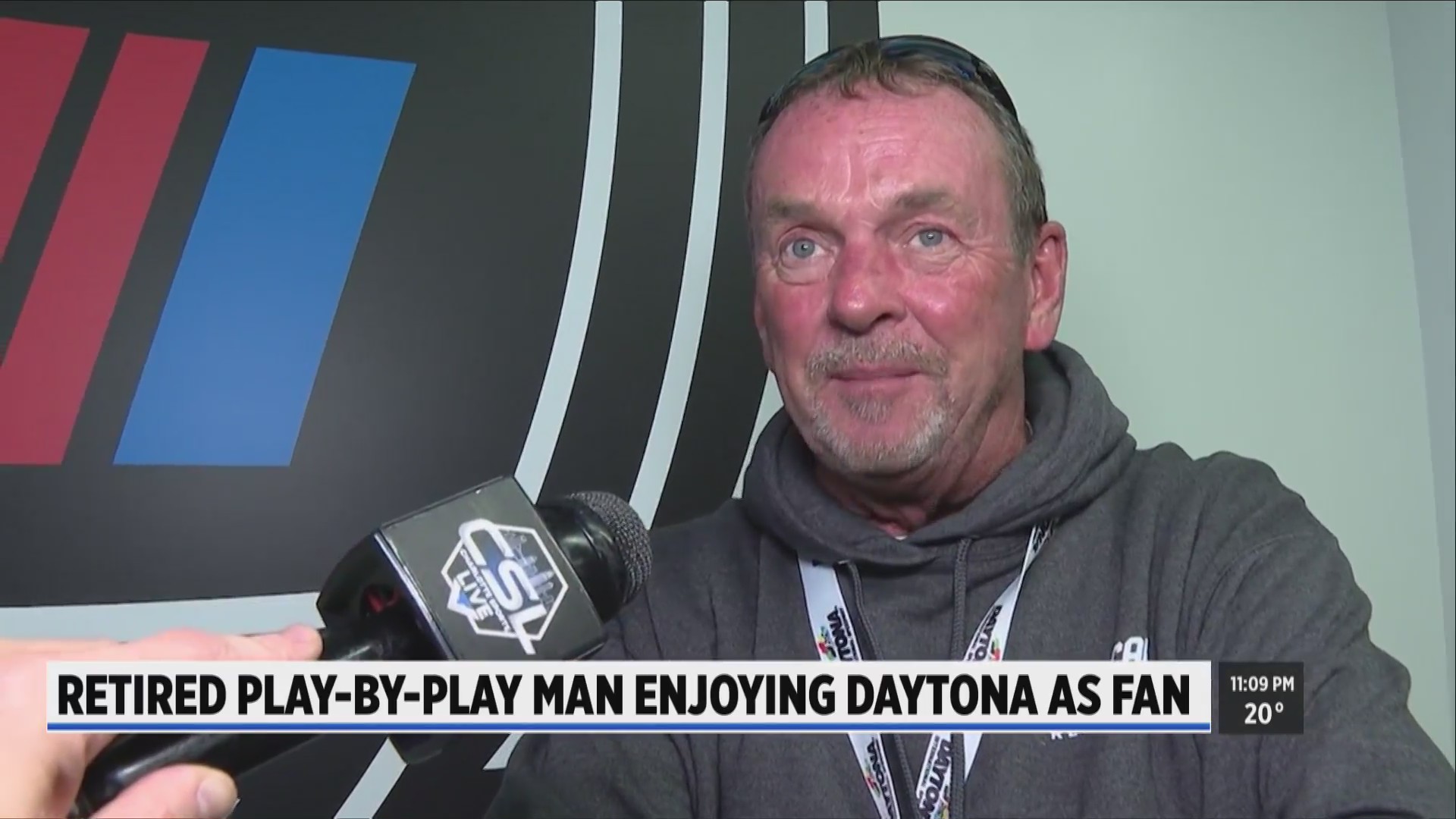 Retired play-by-play man enjoying Daytona as fan – KVEO-TV