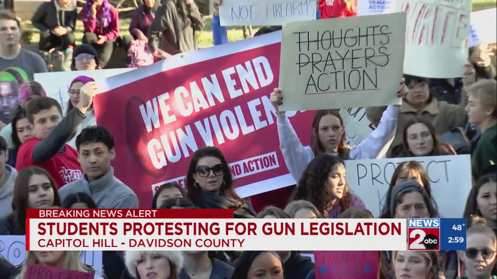 TN students protest for gun legislation – WKRN News 2
