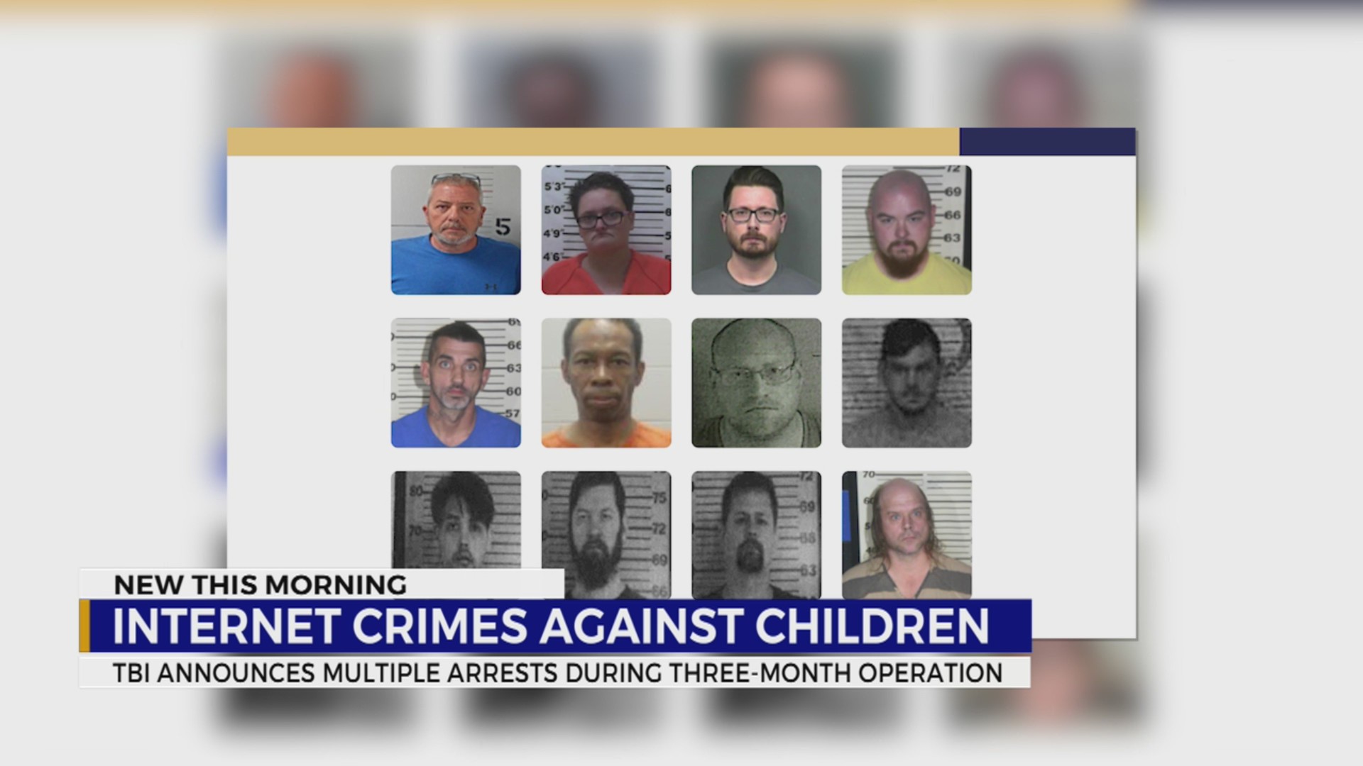 TBI announces multiple arrests during three-month operation – WKRN News 2