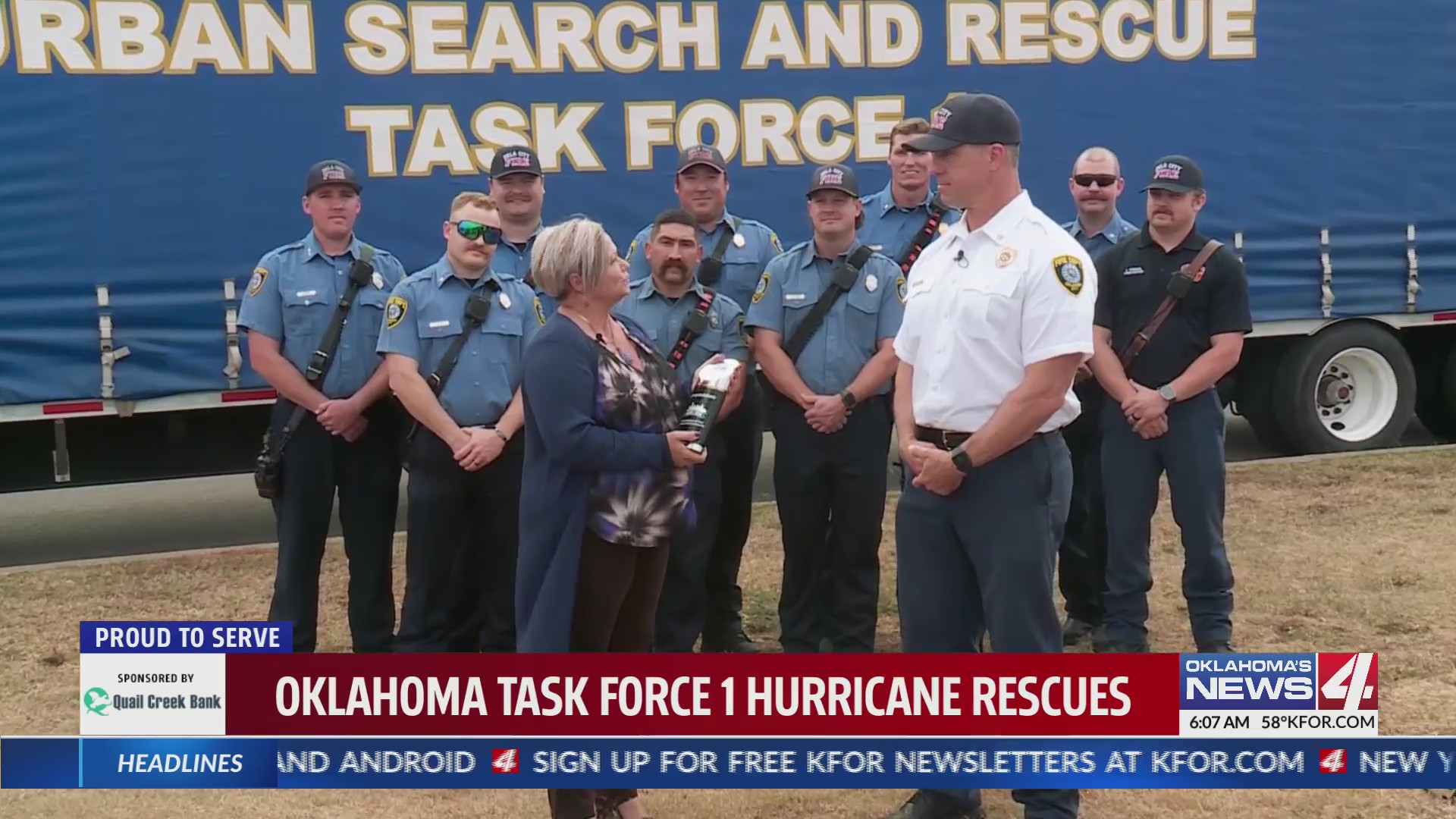 Oklahoma Task Force 1 honored after hurricane response – KFOR.com ...