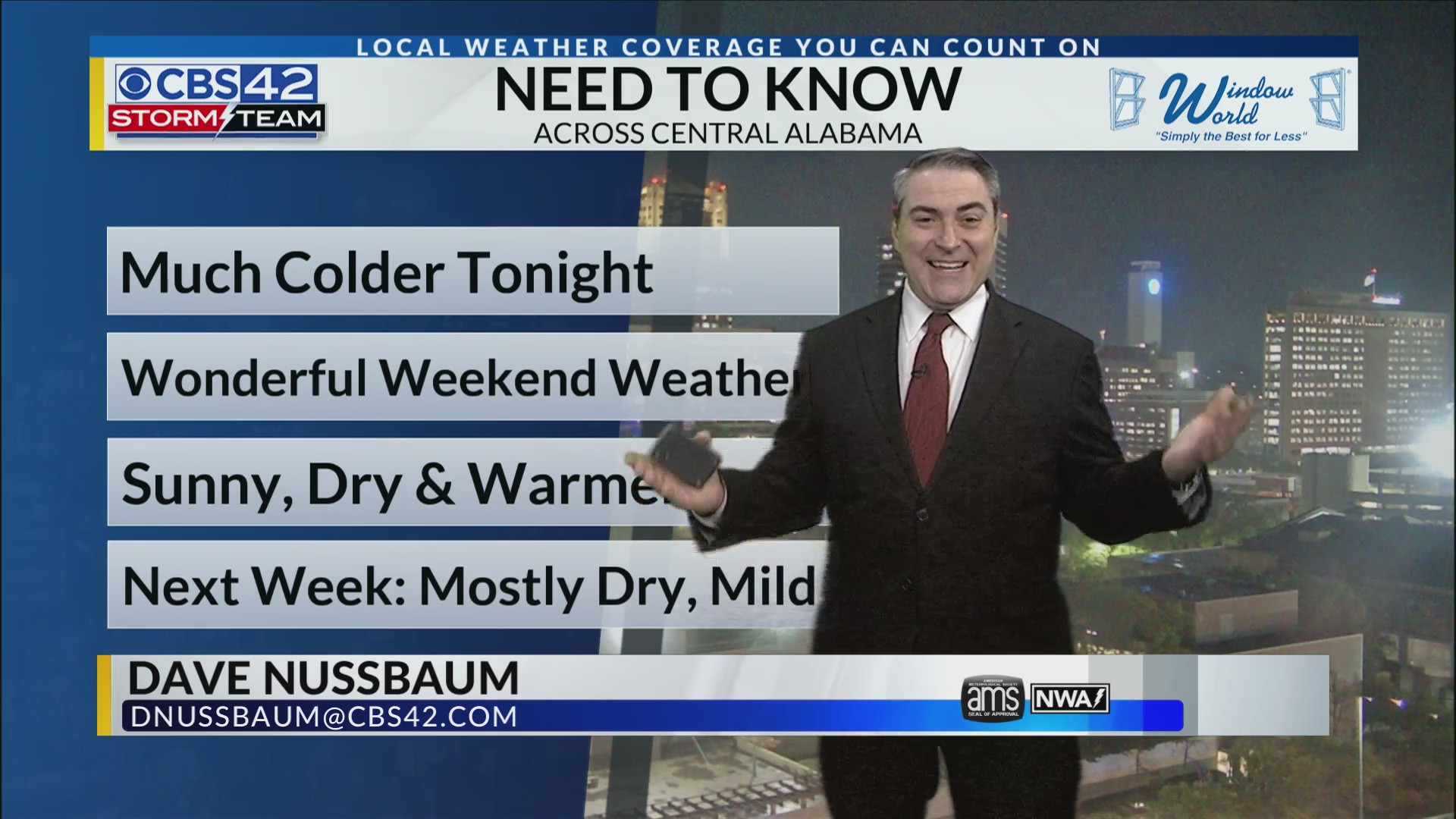 Wonderful Weekend Weather – CBS42 News @ 10pm Weather Update – CBS 42