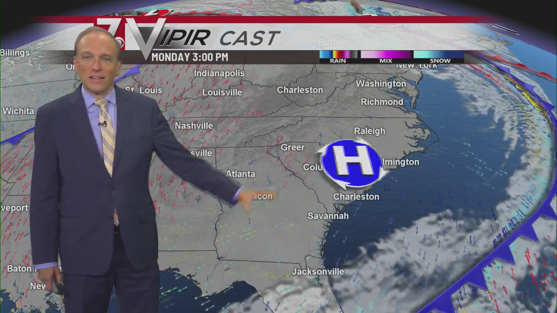 7Weather Monday AM Forecast – WSPA 7NEWS