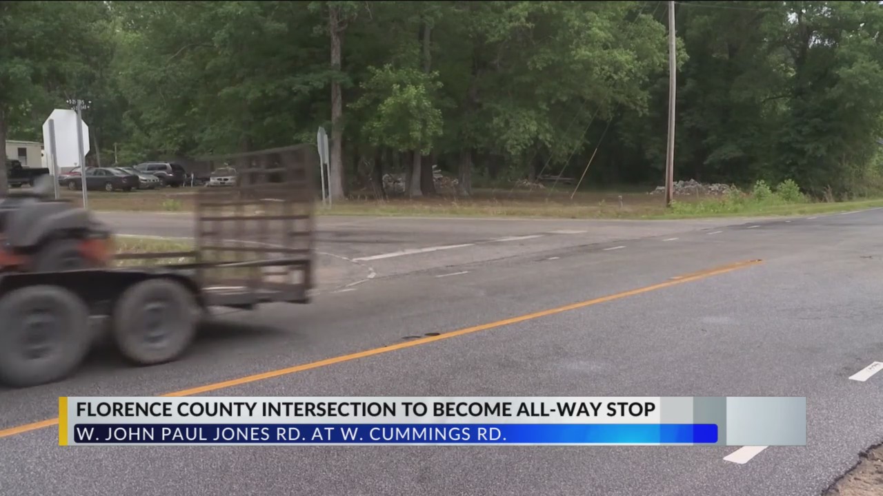 Florence County intersection soon to be an ‘all-way stop,’ South ...