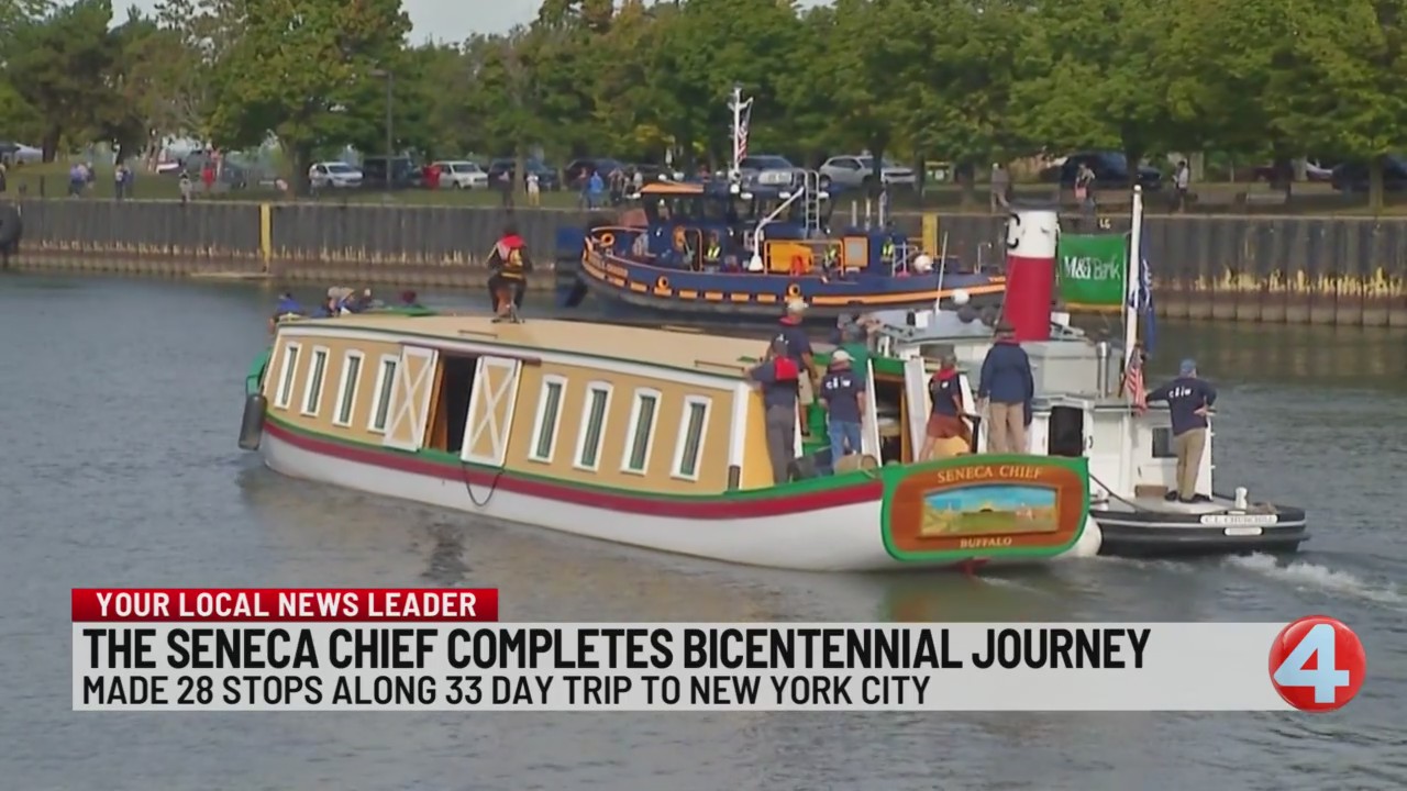 Replica Seneca Chief completes 33-day bicentennial journey – News 4 Buffalo