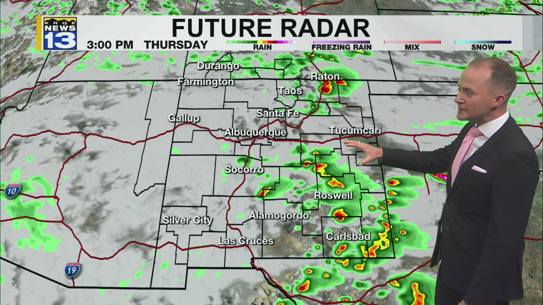 Temperatures heating up as storm chances continue – KRQE NEWS 13 ...