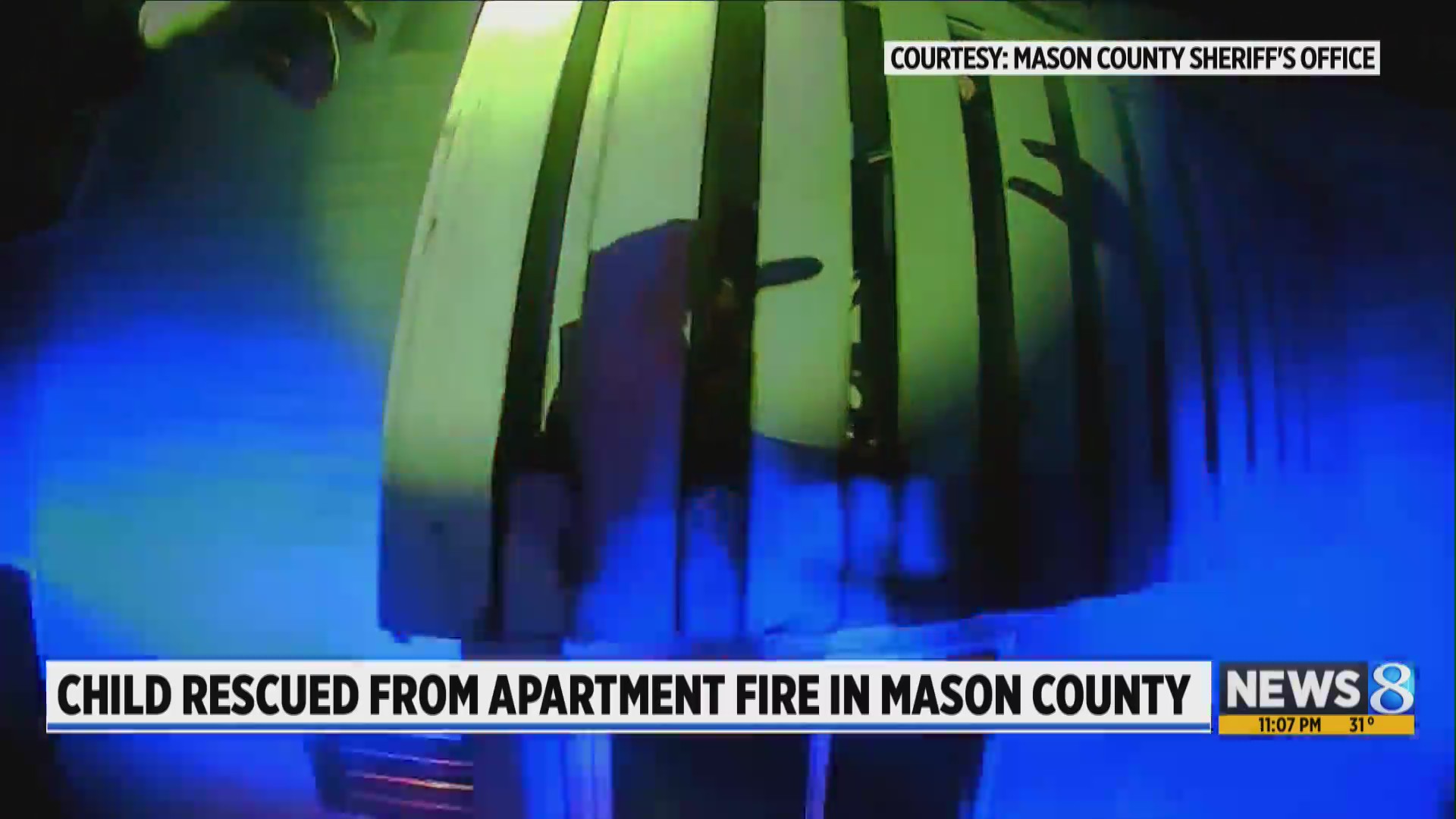Child rescued from apartment fire in Mason County – WOODTV.com