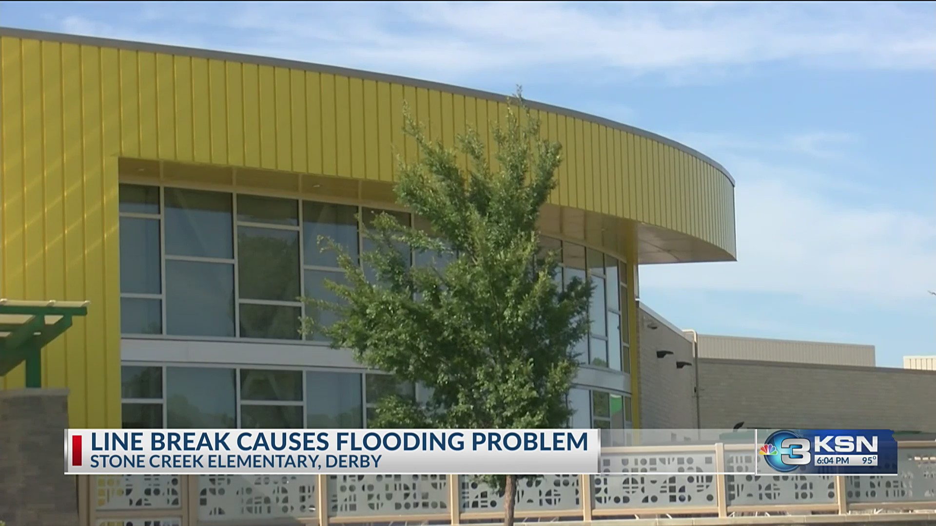 Pipe break at Derby elementary causes major flooding – KSN-TV