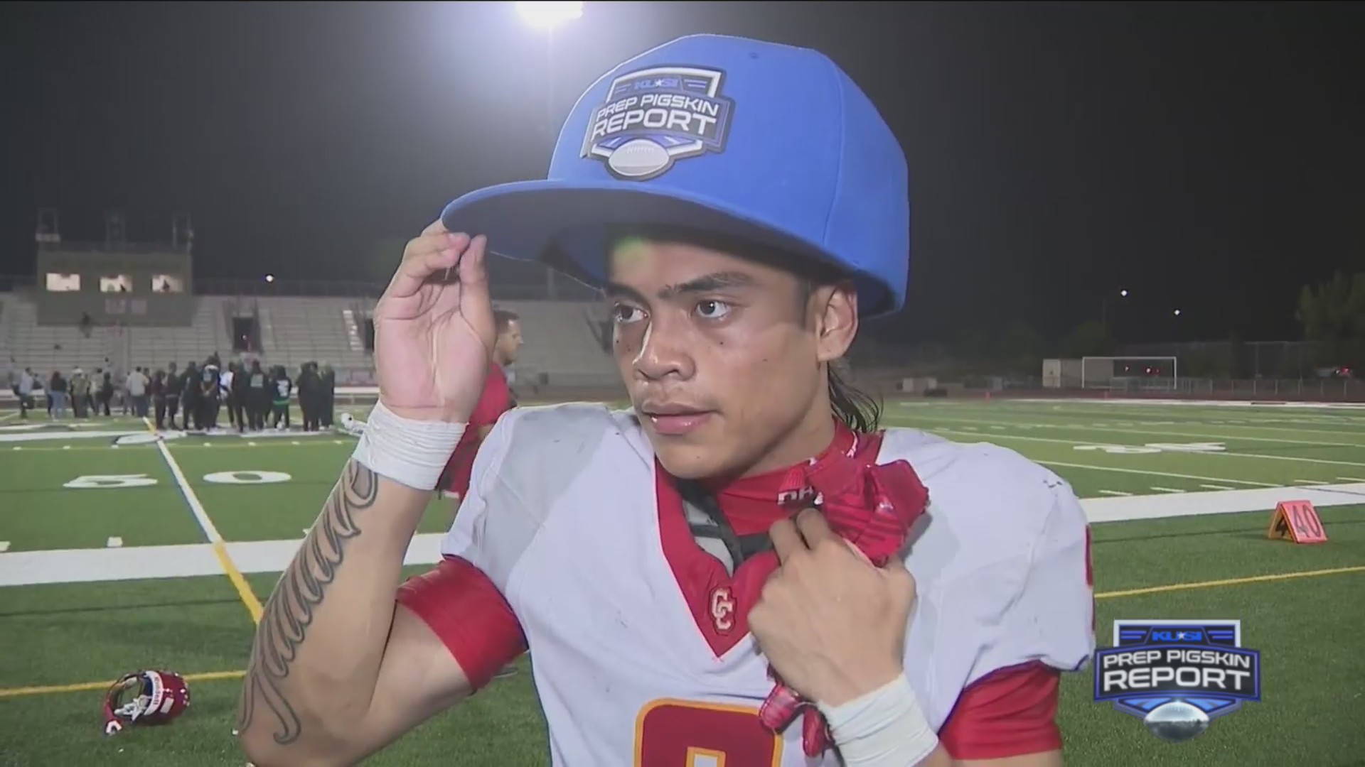 Week 10 Blue Hat interview Cathedral Catholic’s Honor Fa’lave-Johnson ...