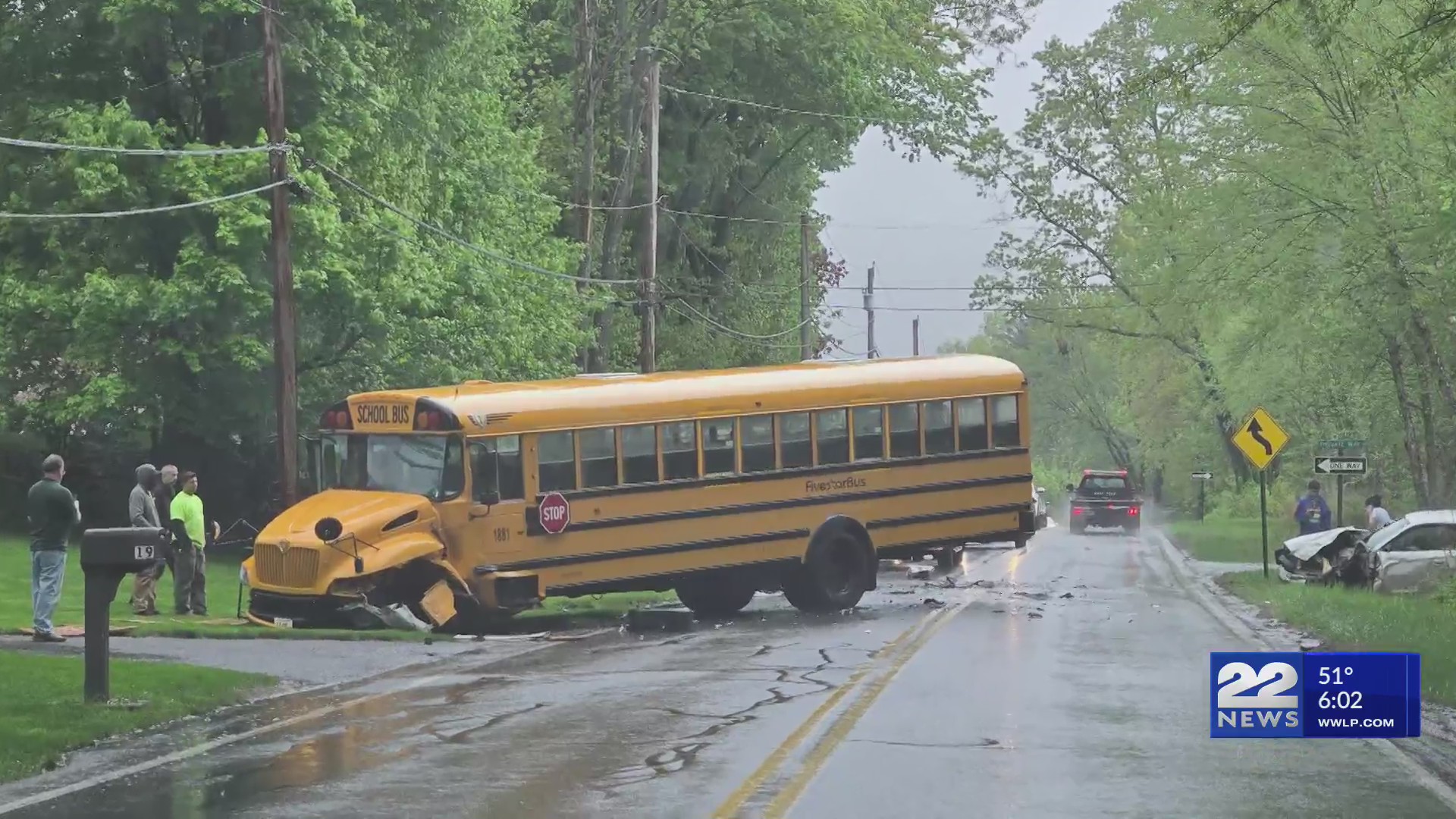 School bus, car involved in crash on Amherst Street in Granby – WWLP