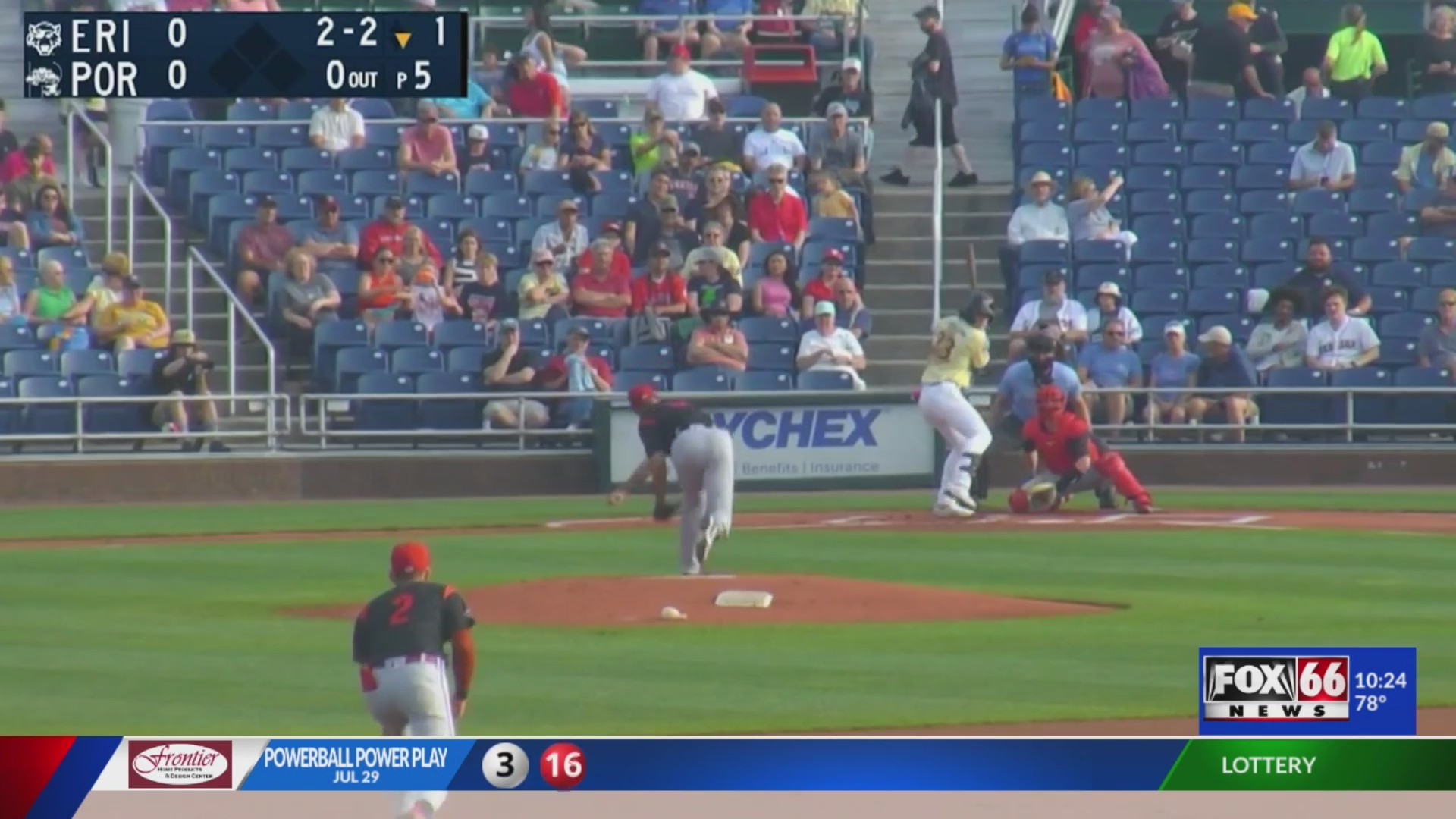 Sea Dogs sink the Erie SeaWolves 9-3 – WJET/WFXP/YourErie.com