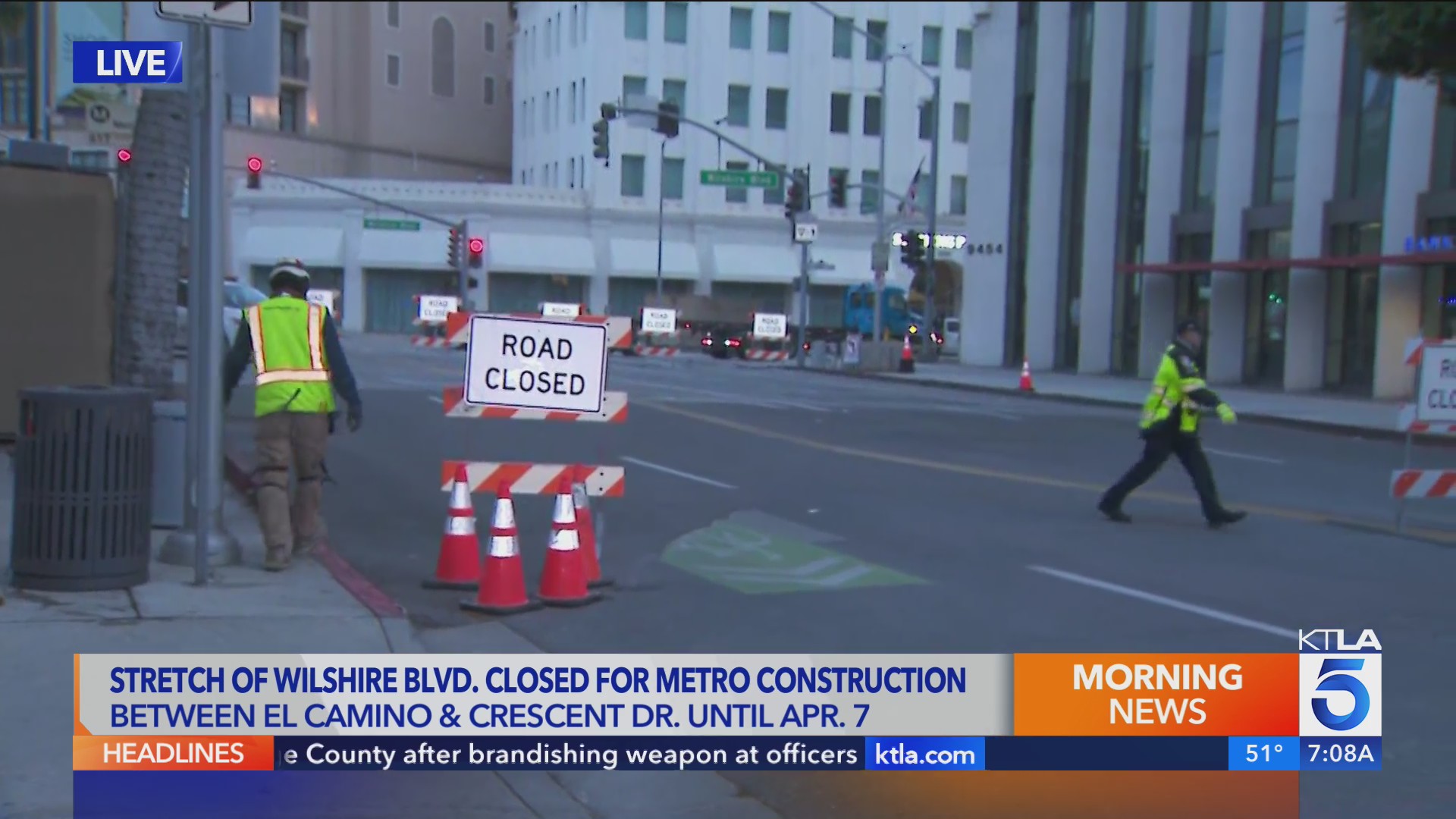 Construction continues on D Line extension in Beverly Hills; Wilshire ...