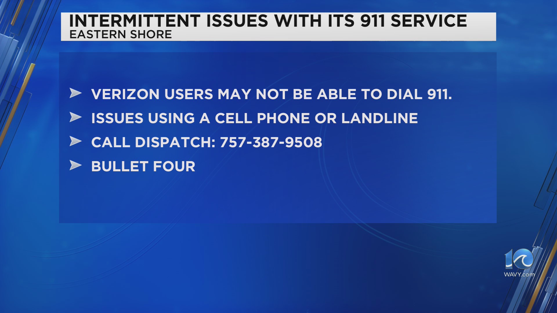 Some Verizon users may have trouble calling 911 during network issue ...