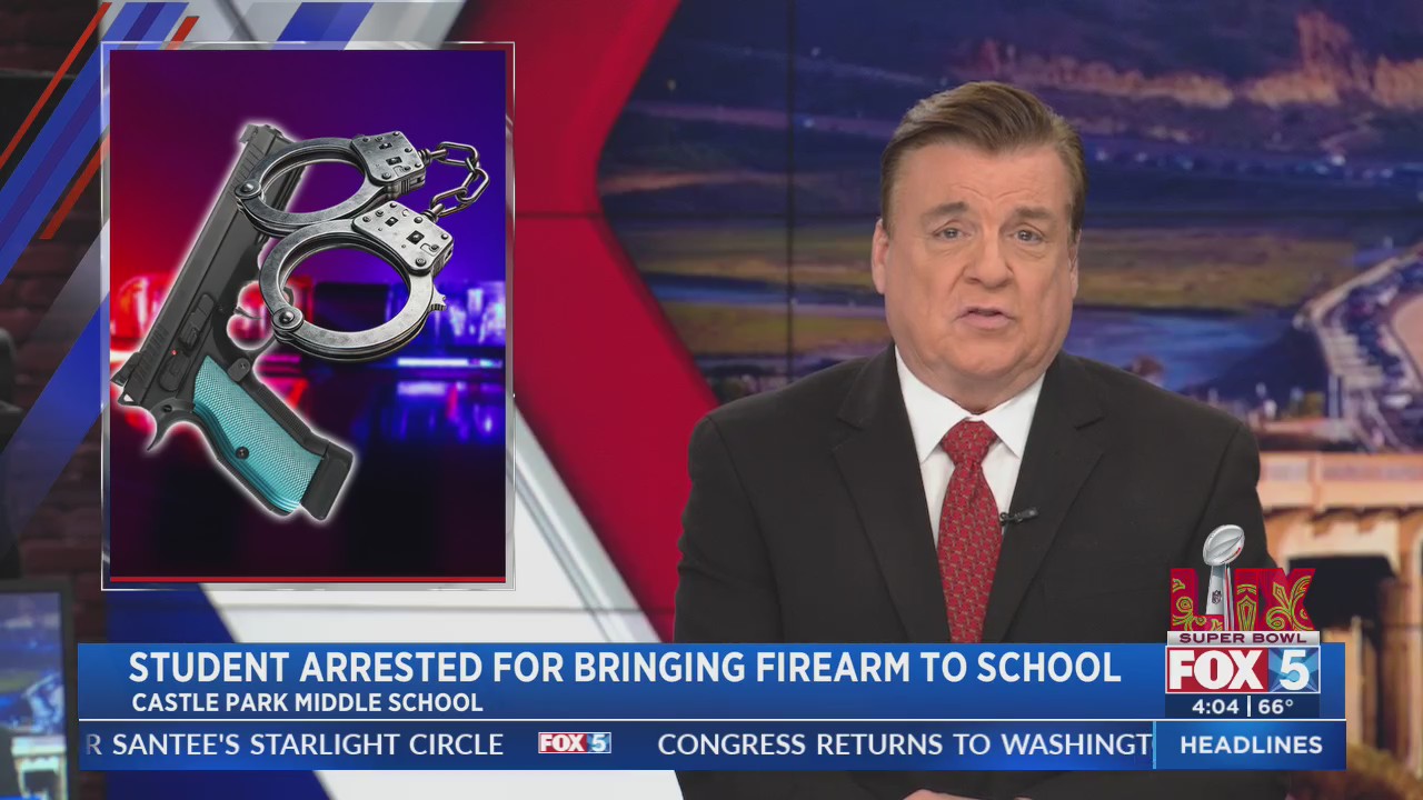 Chula Vista middle schooler arrested for bringing gun to school – FOX 5 San Diego & KUSI News