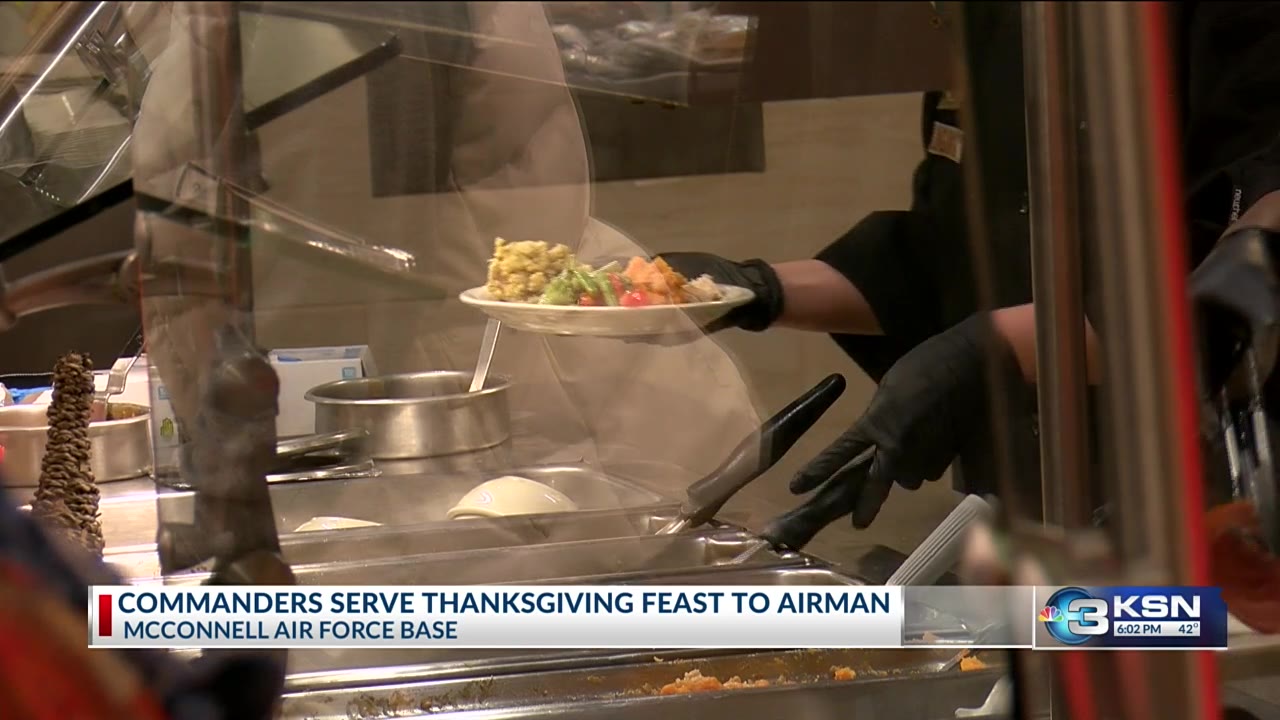 Officers serve Airmen at McConnell in long holiday tradition – KSN-TV