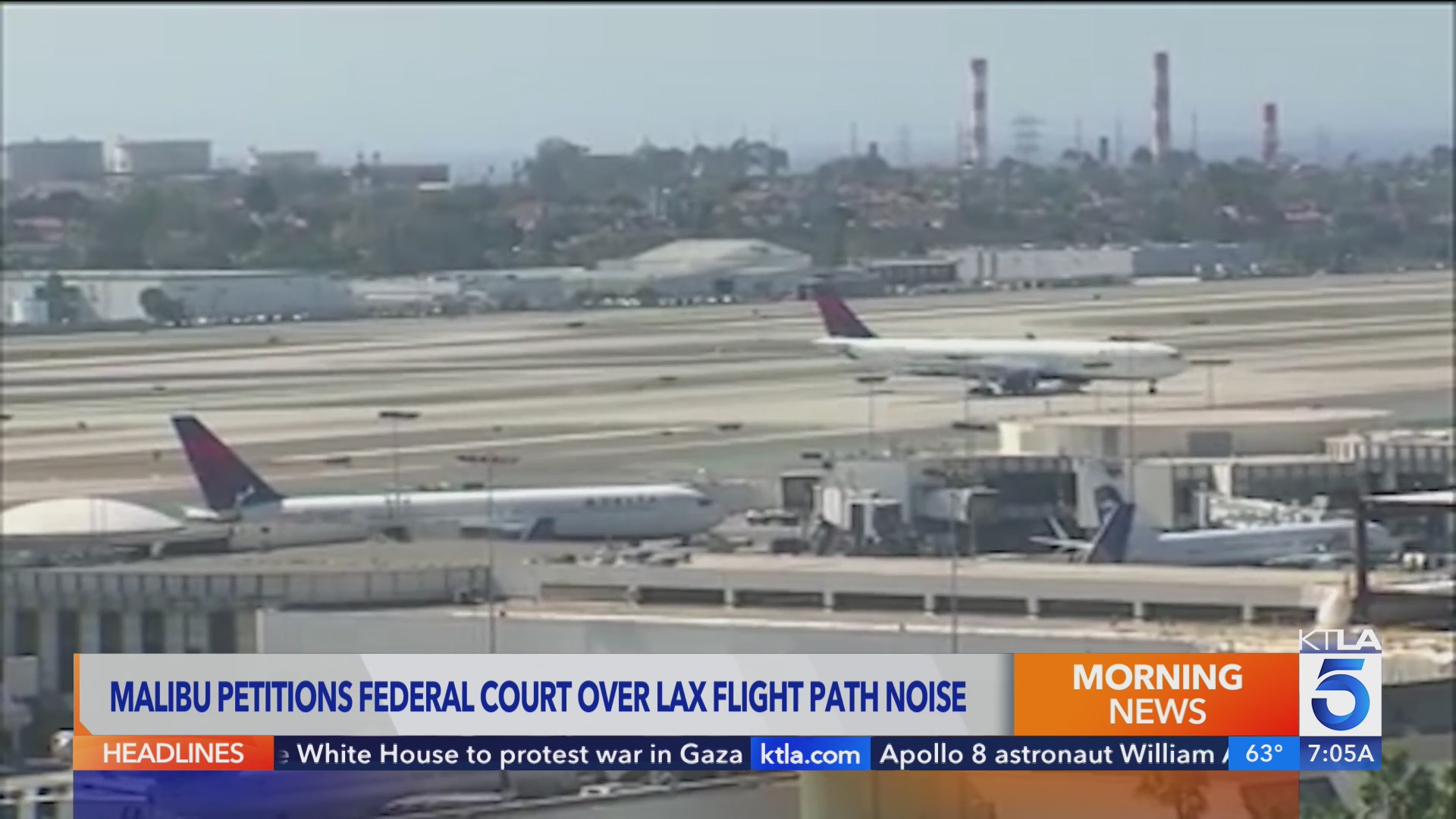 Malibu petitions federal court over noise from LAX flight path – KTLA
