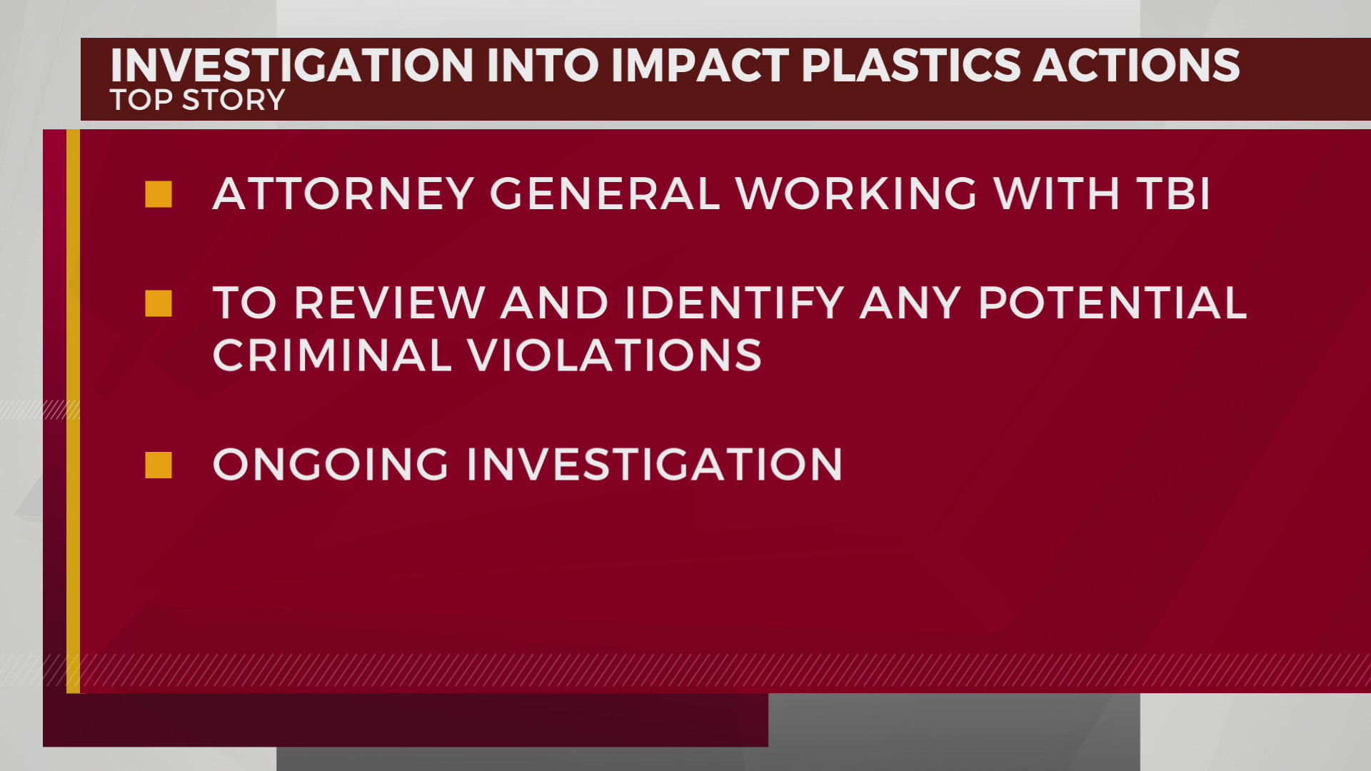 DA: TBI investigating Impact Plastics flood response – WFLA