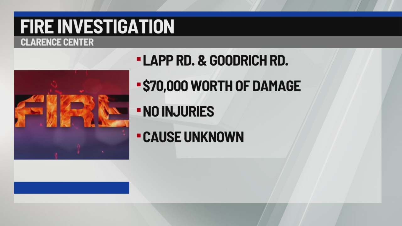 $70K in damages estimated from Clarence fire – News 4 Buffalo