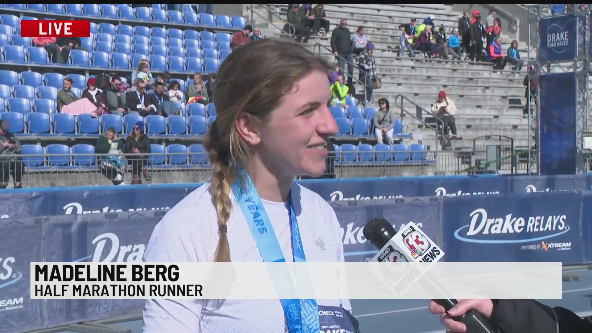 5-time half marathon runner competes at Drake Relays for the first time ...
