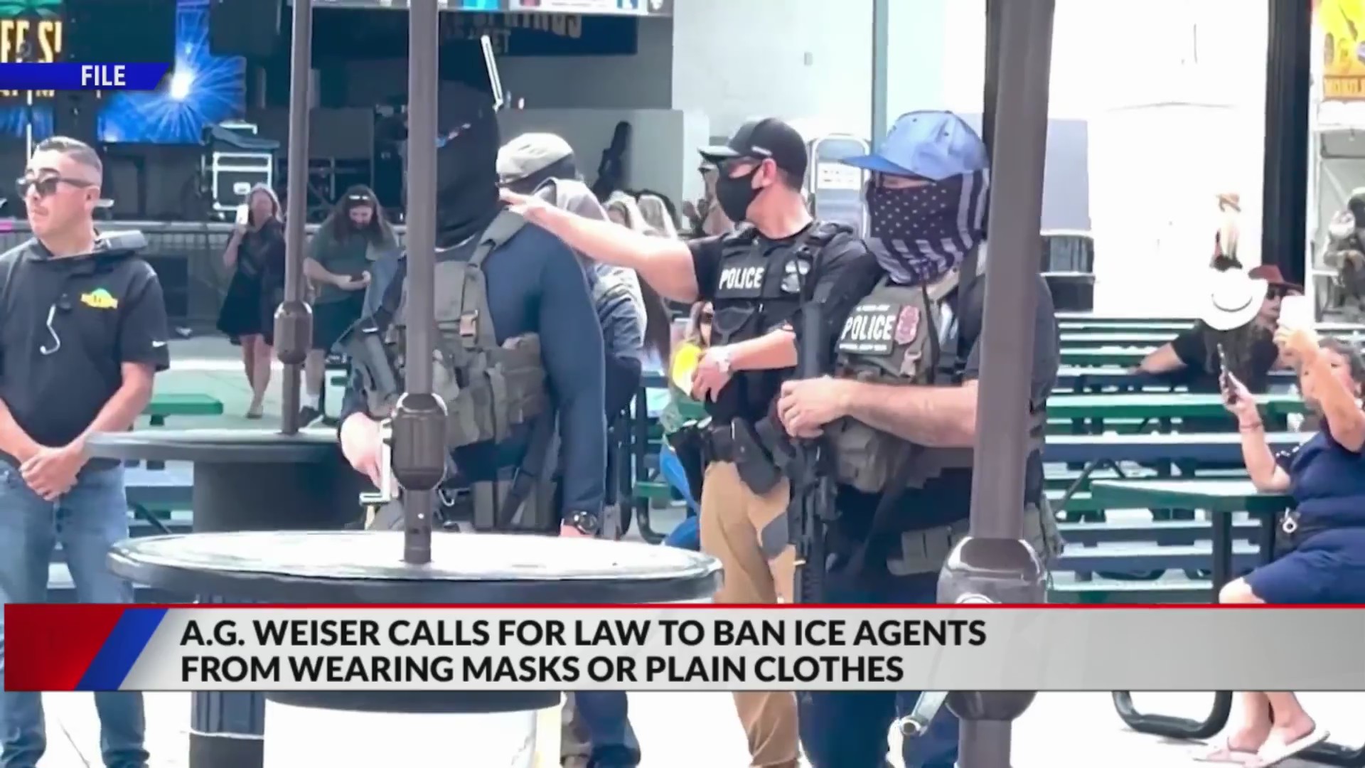 Colorado AG calls on Congress to ban ICE agents from wearing masks ...