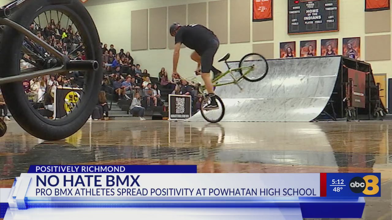 Professional BMX athletes bring their skills to teach high schoolers ...