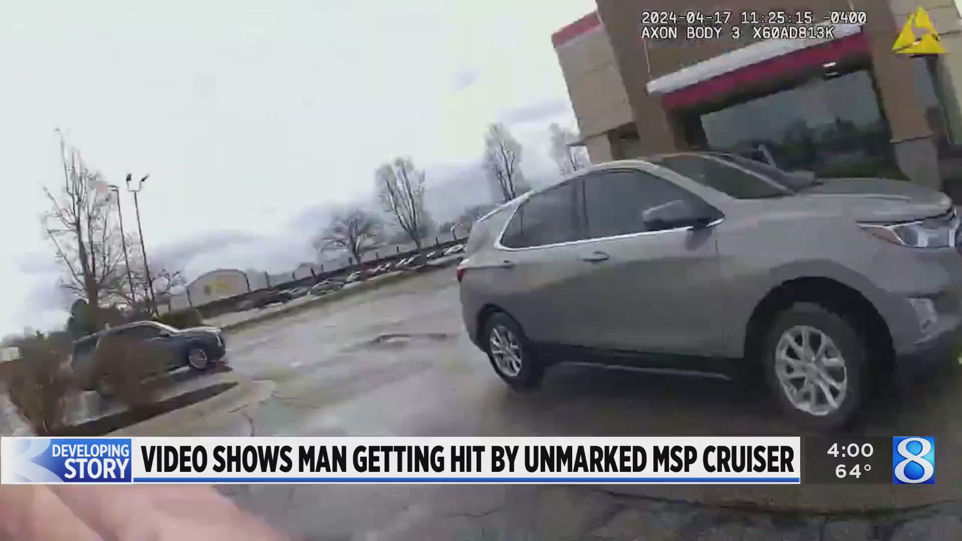 Video shows man hit by unmarked MSP cruiser – WLNS 6 News