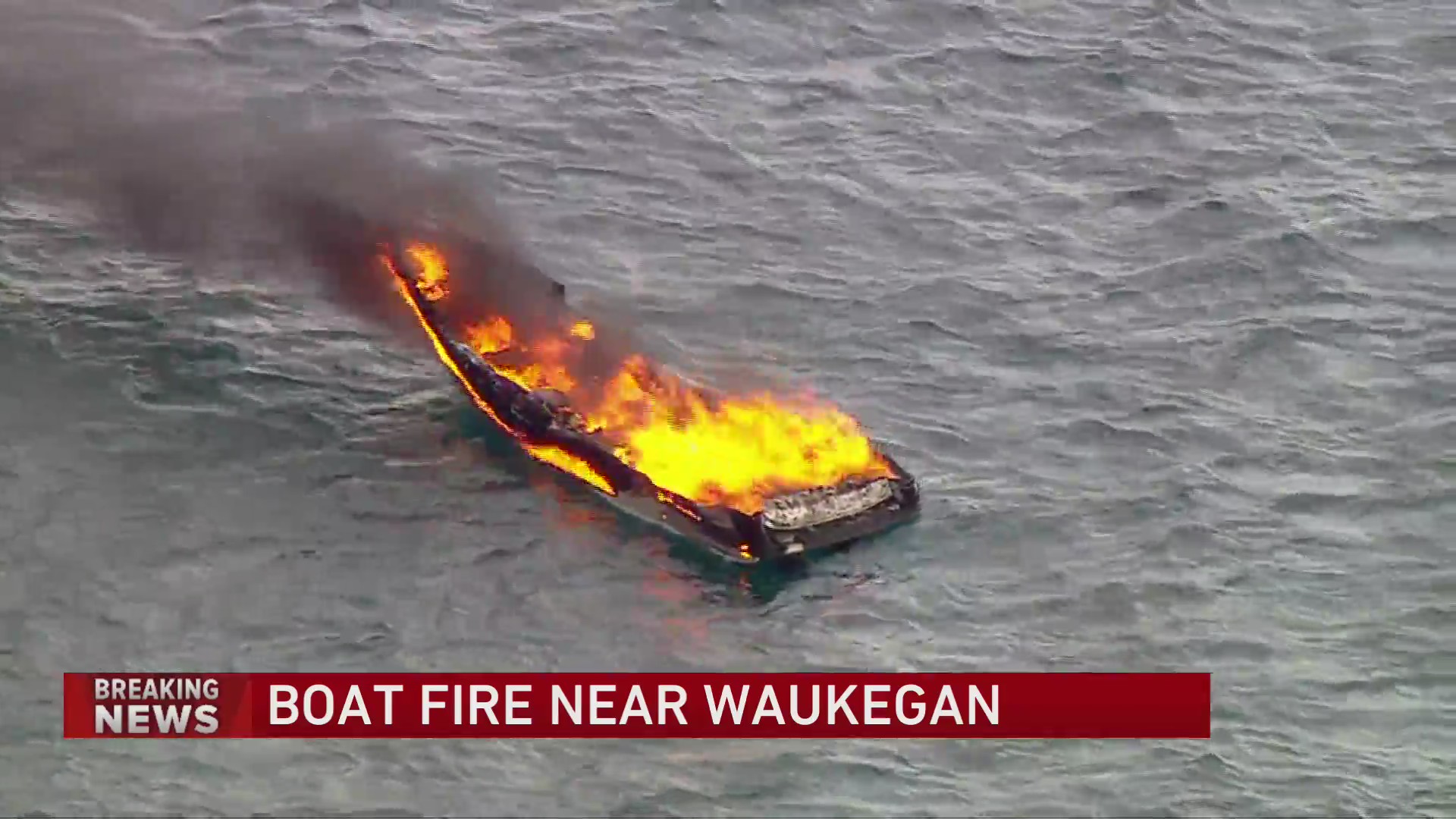 Boat explodes, catches fire in Lake Michigan – WGN-TV