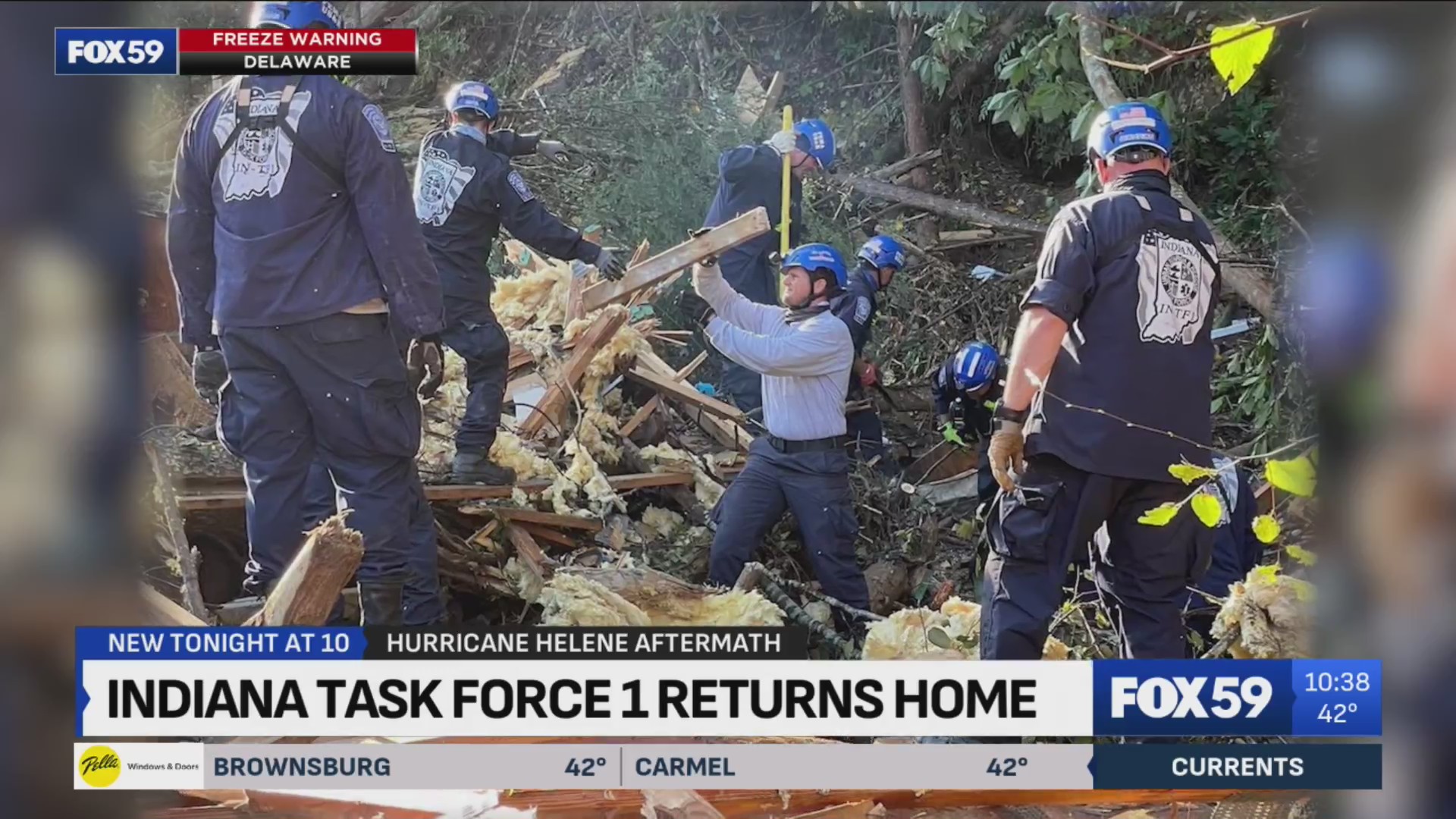 Indiana Task Force 1 returns home after deployment – Fox 59