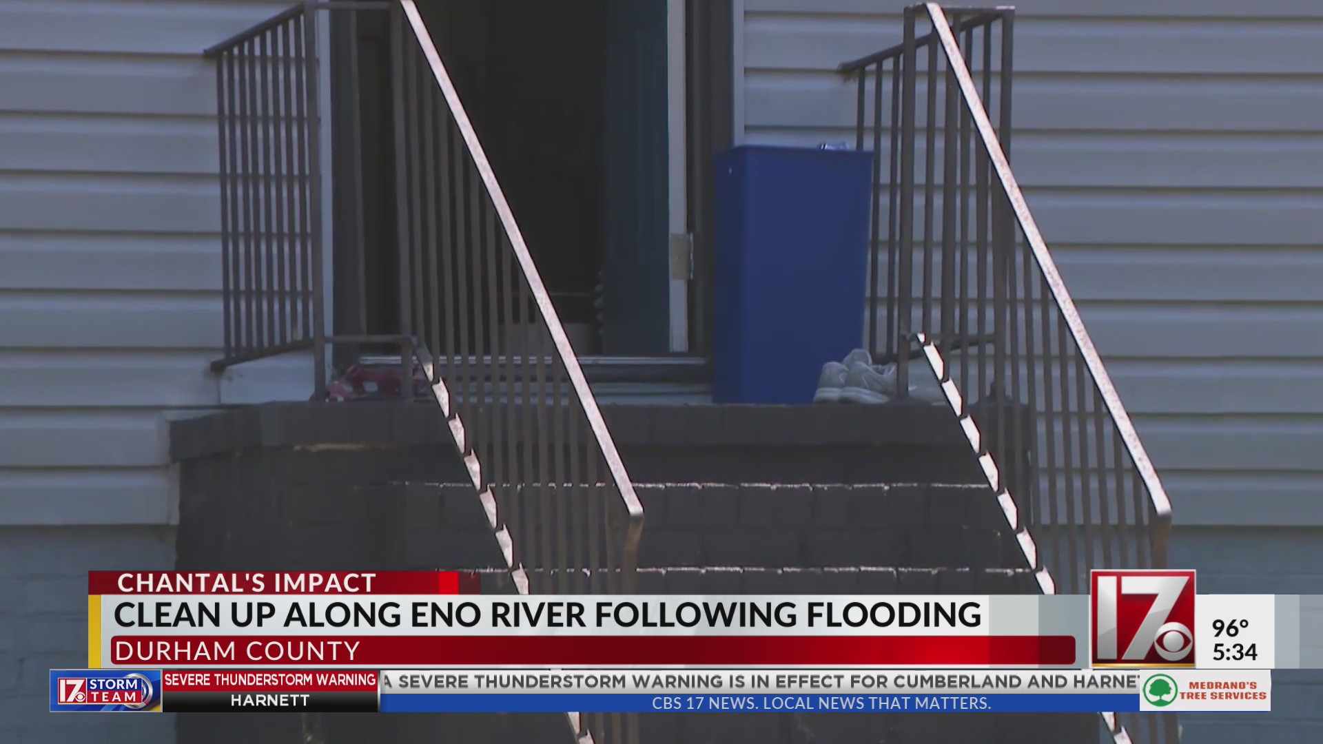Clean up along Eno River following flooding in Durham County – CBS17.com