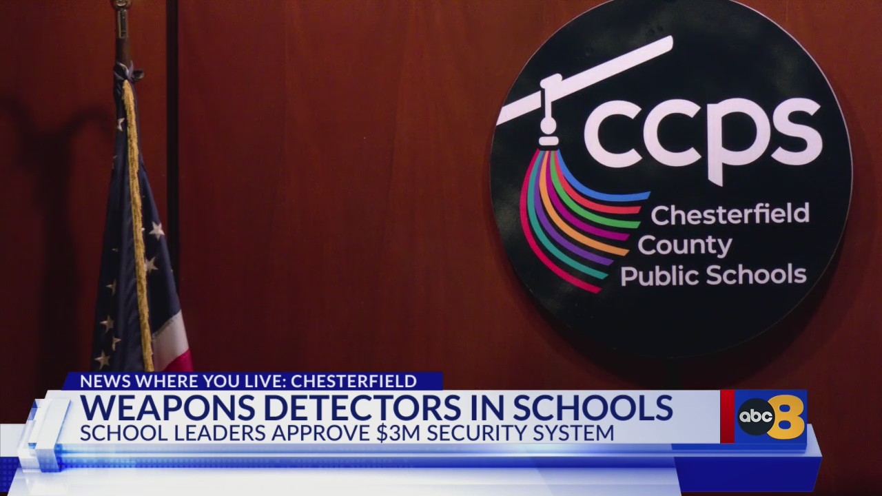 Chesterfield to add weapon detectors to its middle, high schools – WRIC ...