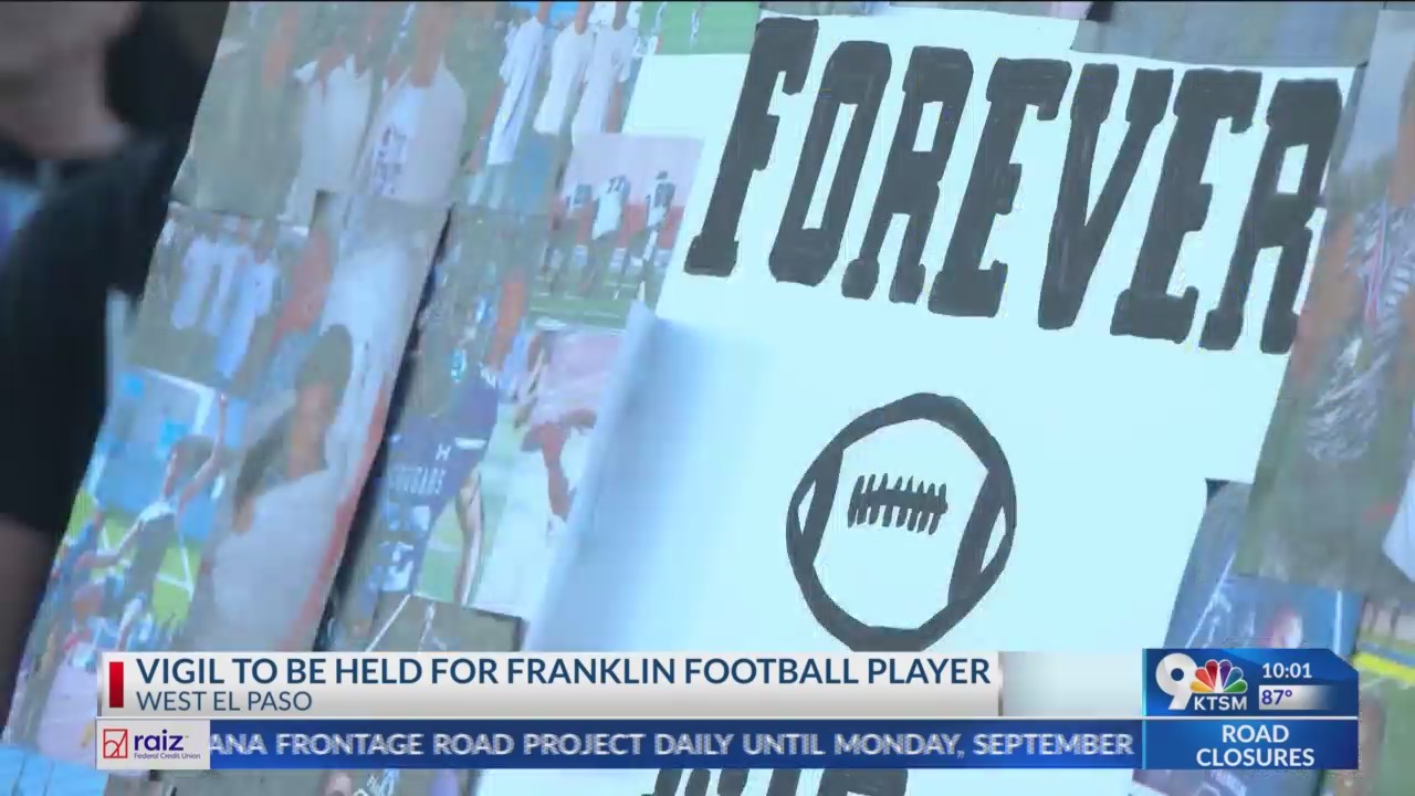 Franklin community remembers fallen football player – KTSM 9 News
