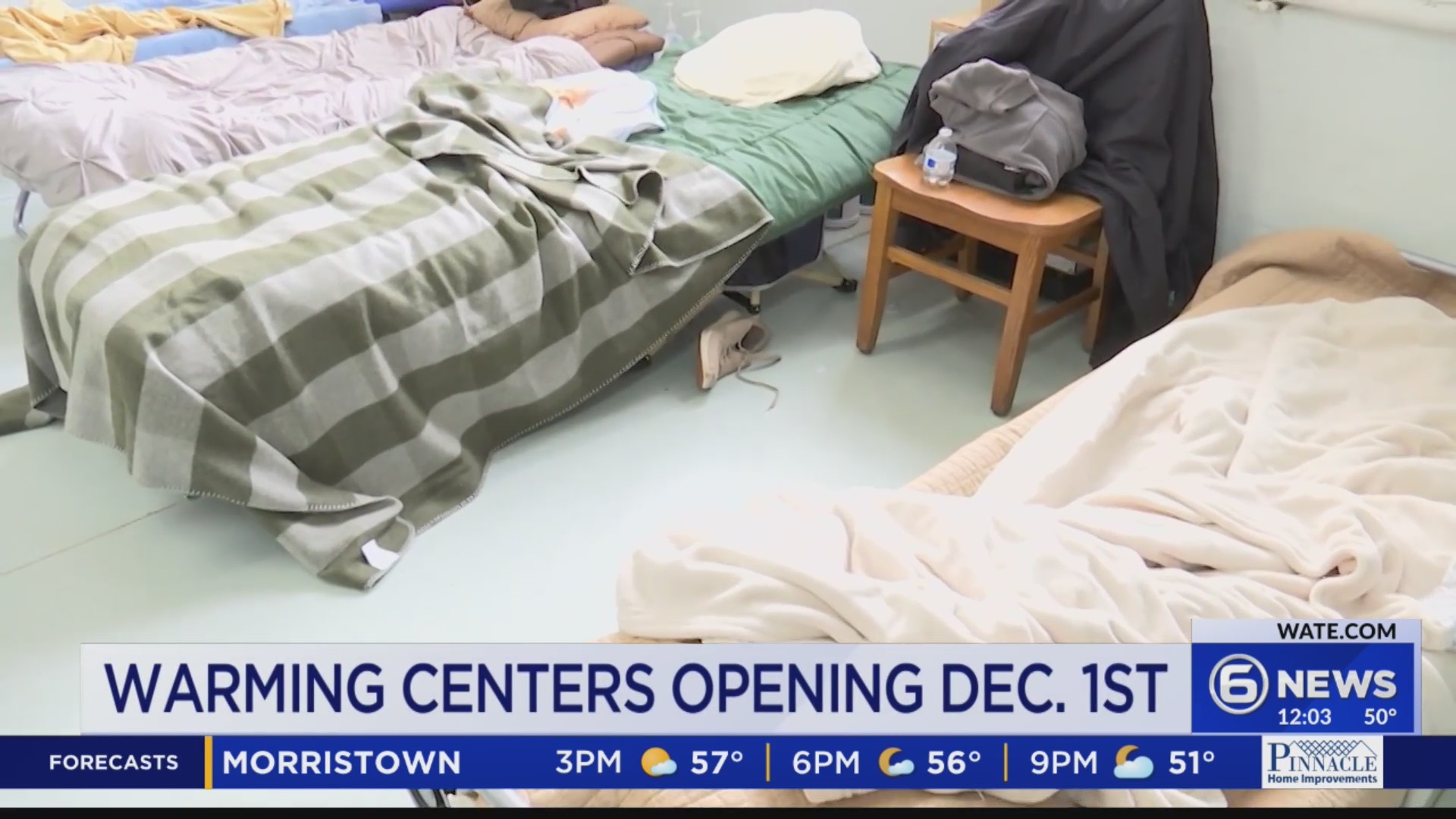 Warming centers opening Dec. 1 in Knoxville – WATE 6 On Your Side
