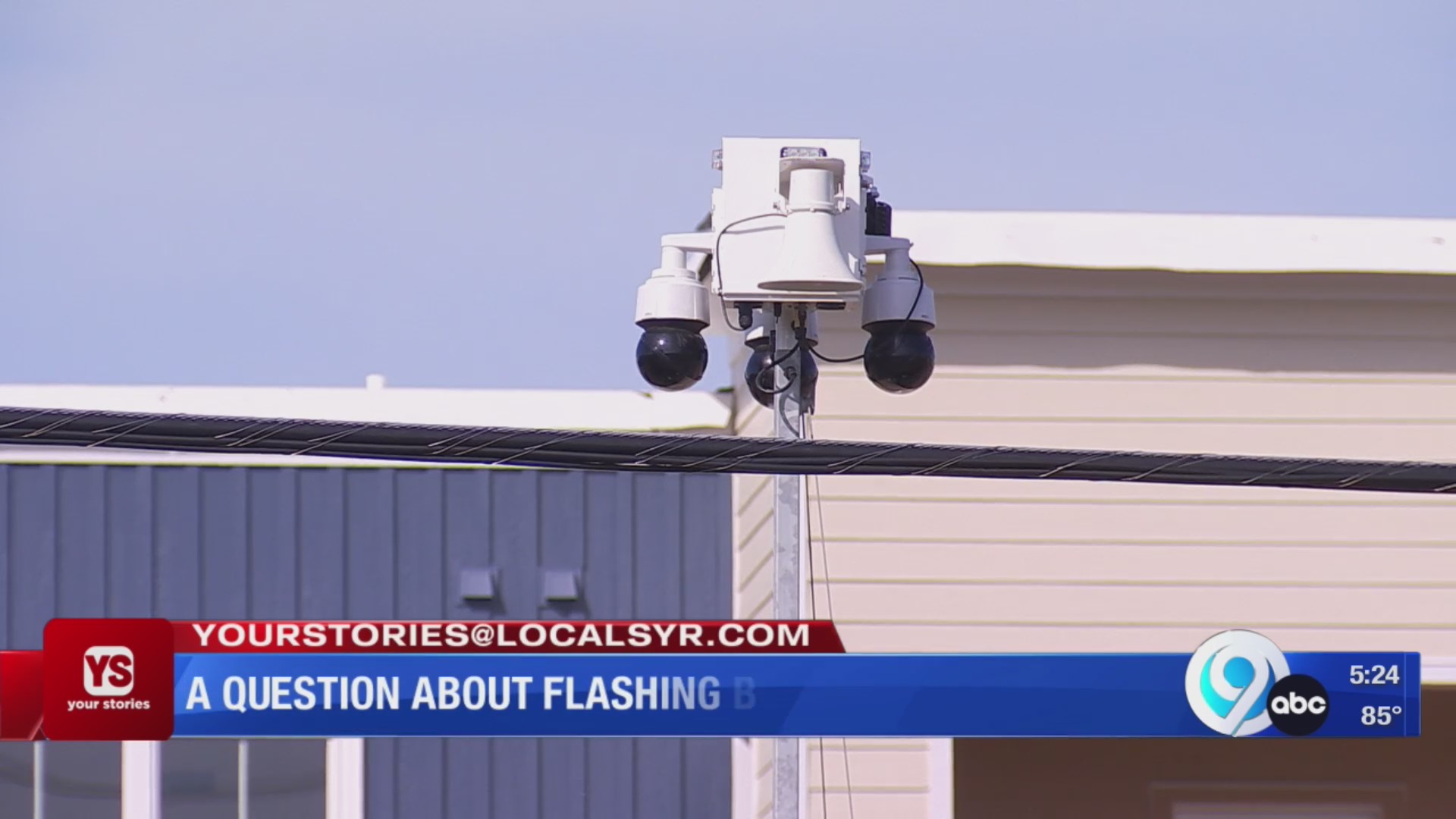 What are the flashing blue lights in Salina? – WSYR