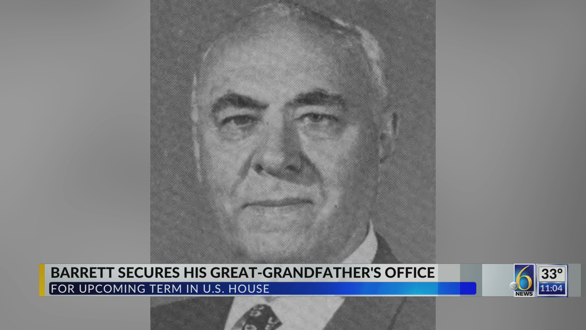 Barrett gets same Congress office as his great-grandfather – WLNS 6 News
