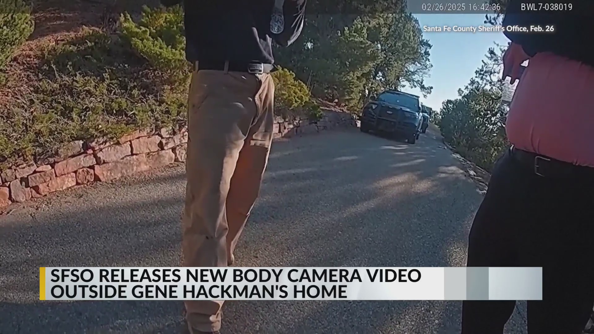 Body camera footage is released showing scene outside Gene Hackman’s ...