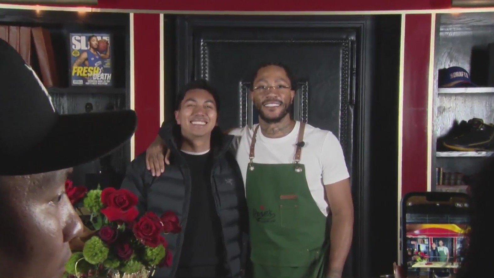 Derrick Rose’s 1-day pop-up flower shop in the Loop draws huge crowd ...