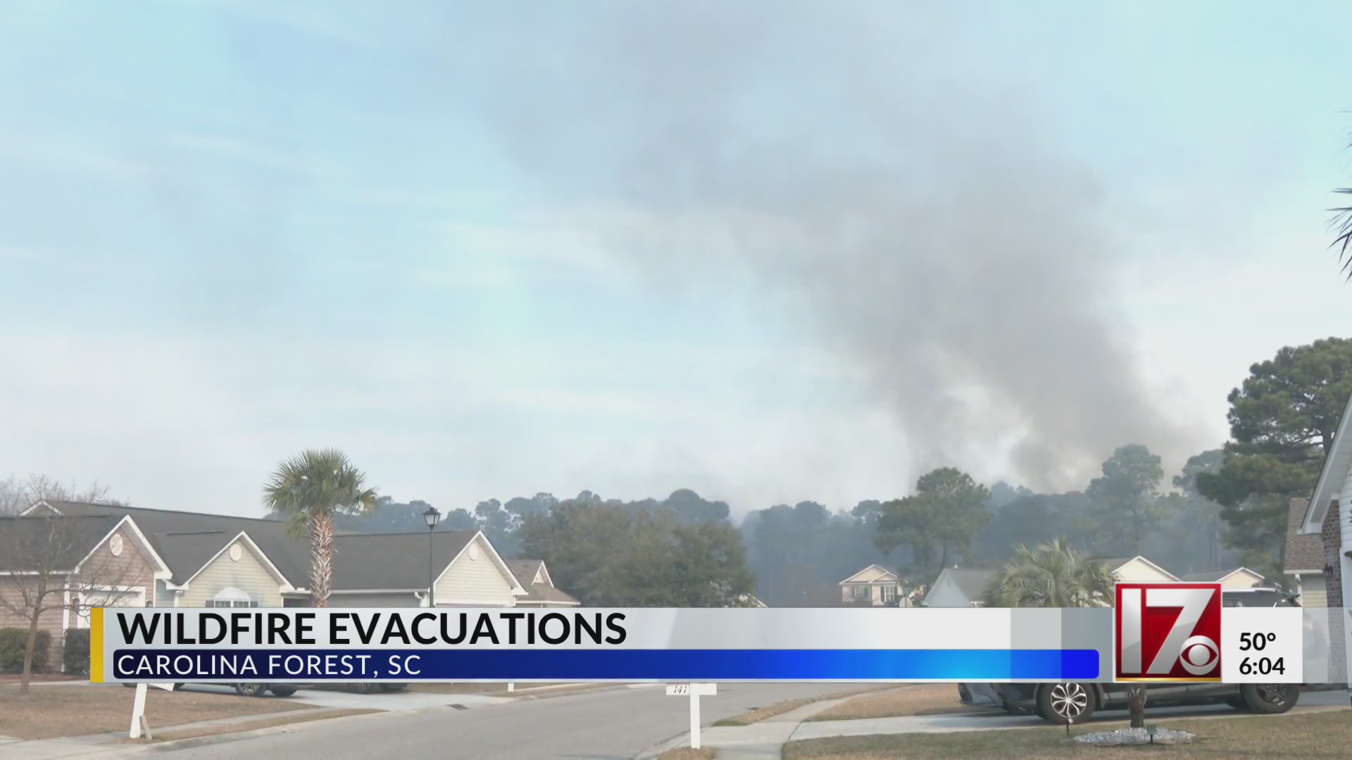 Evacuations as wildfire threatens home near Myrtle Beach – CBS17.com