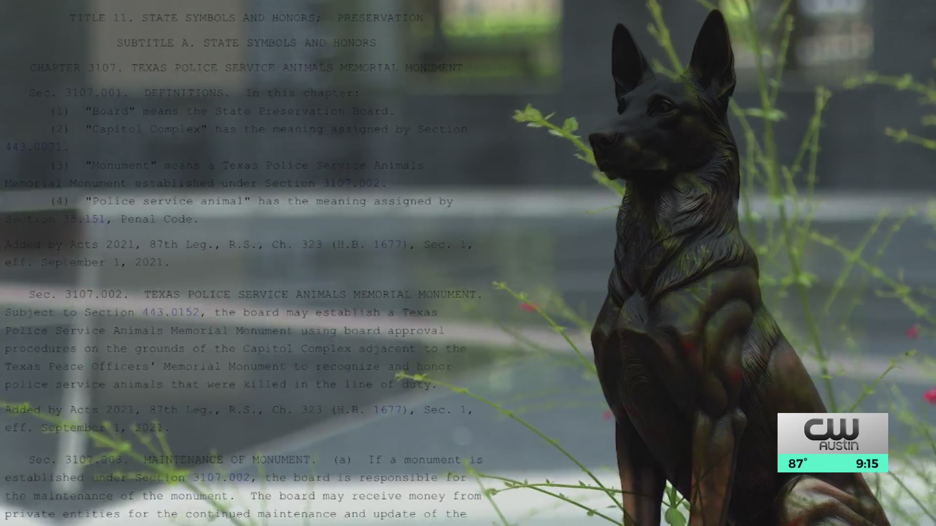 Police K-9 memorial in the works, officer shares ‘incredible’ bond with fallen dog – KXAN Austin