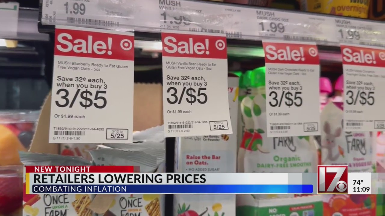 Some retailers lower prices to fight inflation – CBS17.com