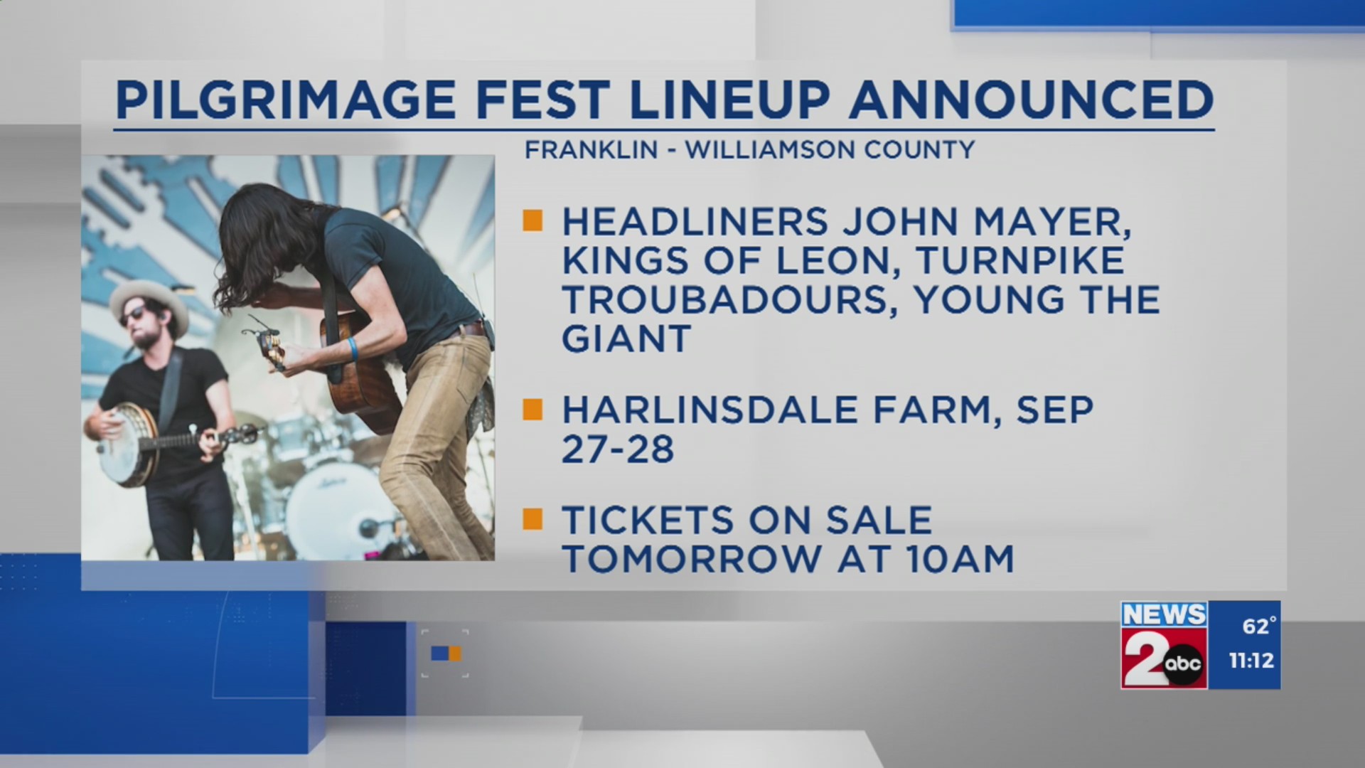 Pilgrimage Fest announces 2025 lineup – WKRN News 2