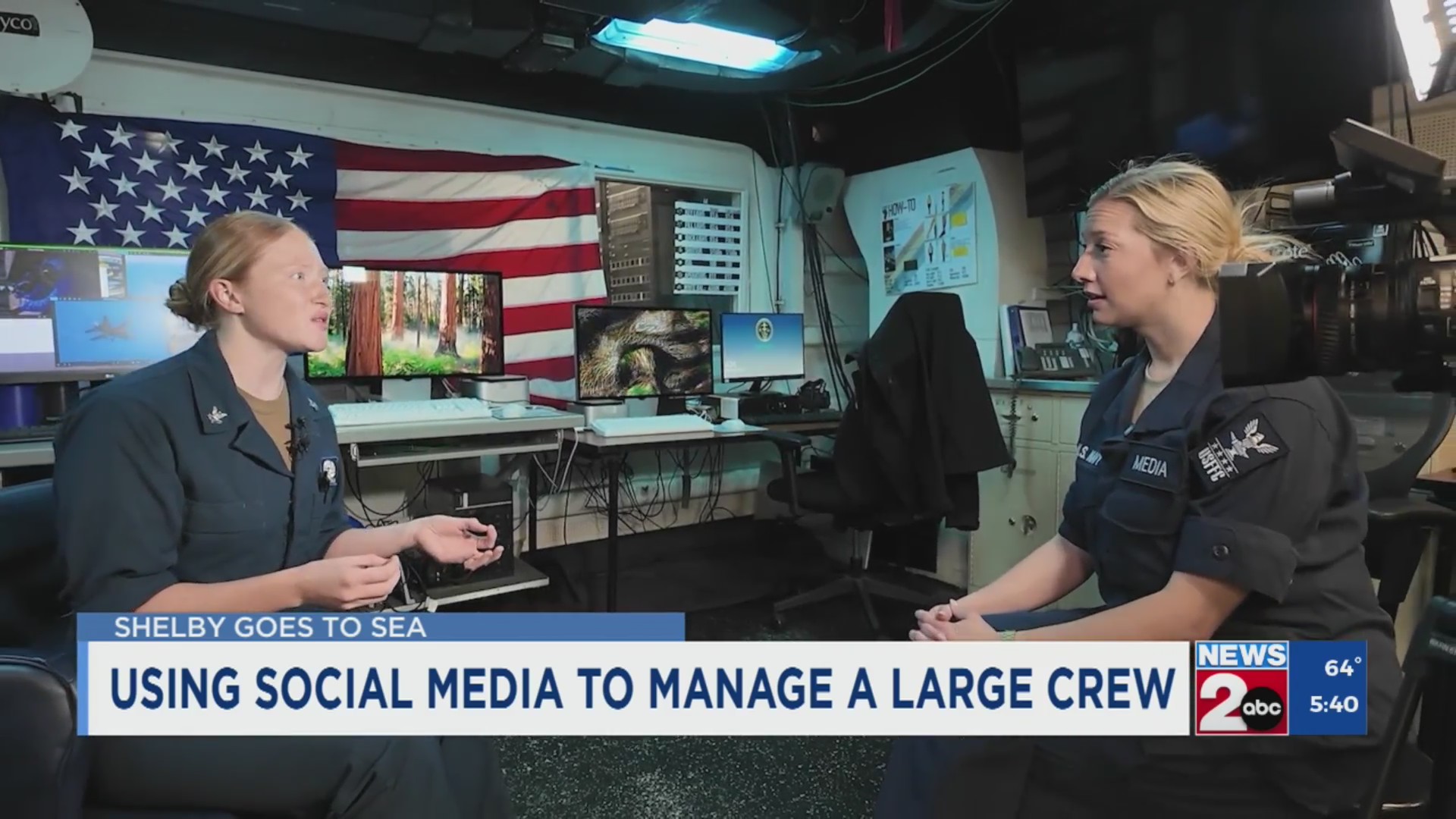 Shelby Goes to Sea: Using social media to manage a large crew – WKRN News 2