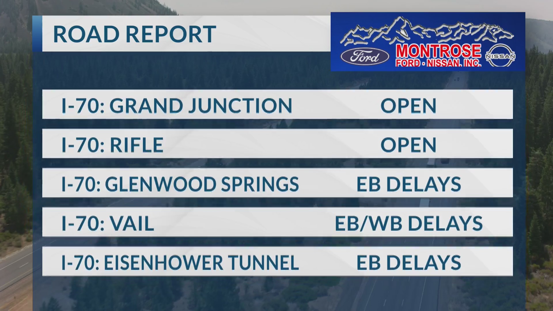 May 9, 2025 road report – WesternSlopeNow.com