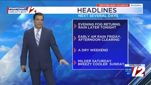 Wet Early Friday, Afternoon Clearing – WPRI.com