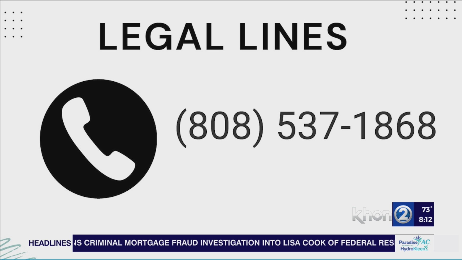 Legal Lines are available for everyone – KHON2