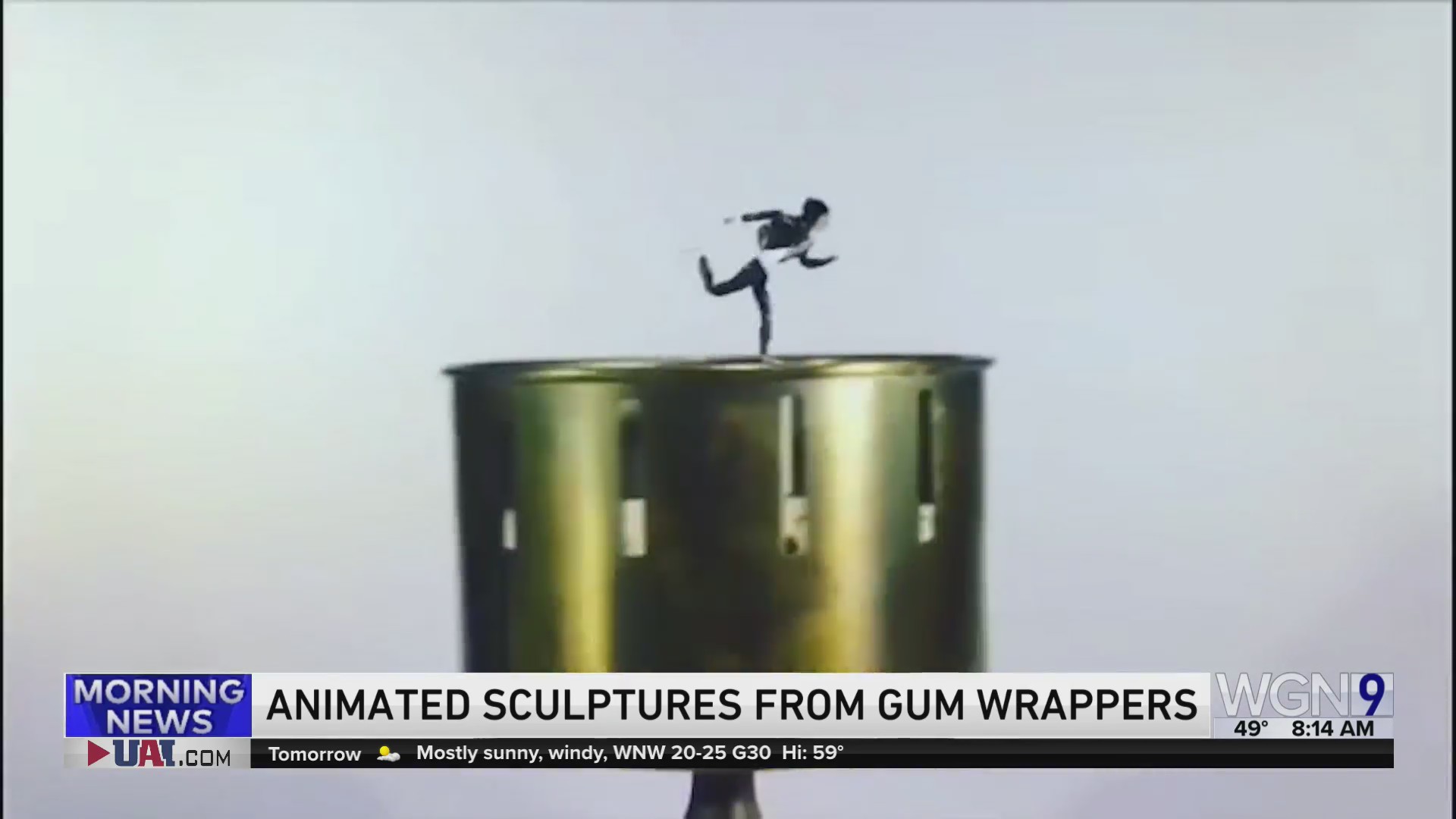 Animated Sculptures from Gum Wrappers! – WGN-TV
