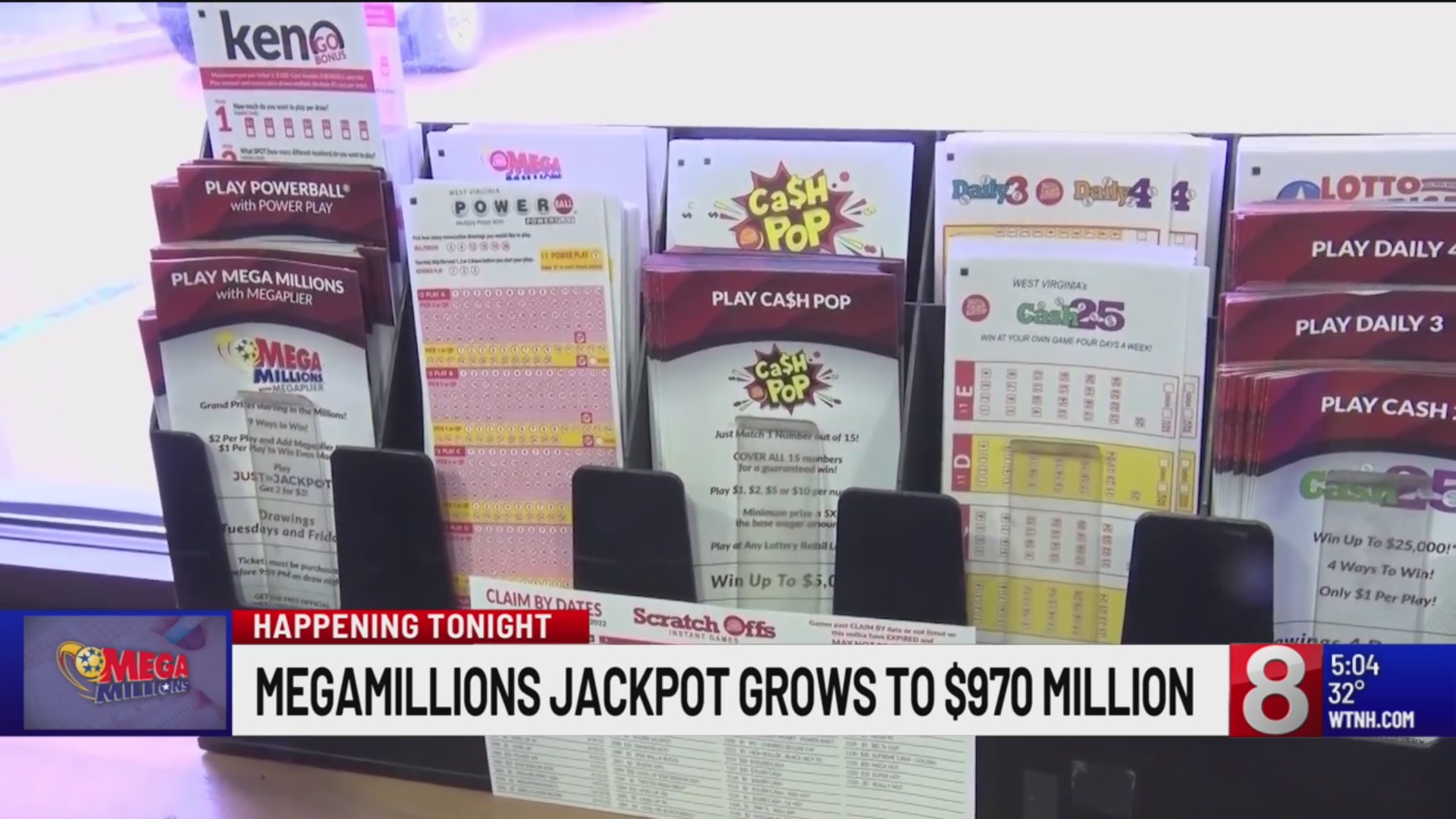 Mega Millions jackpot grows to $970 million – WTNH.com
