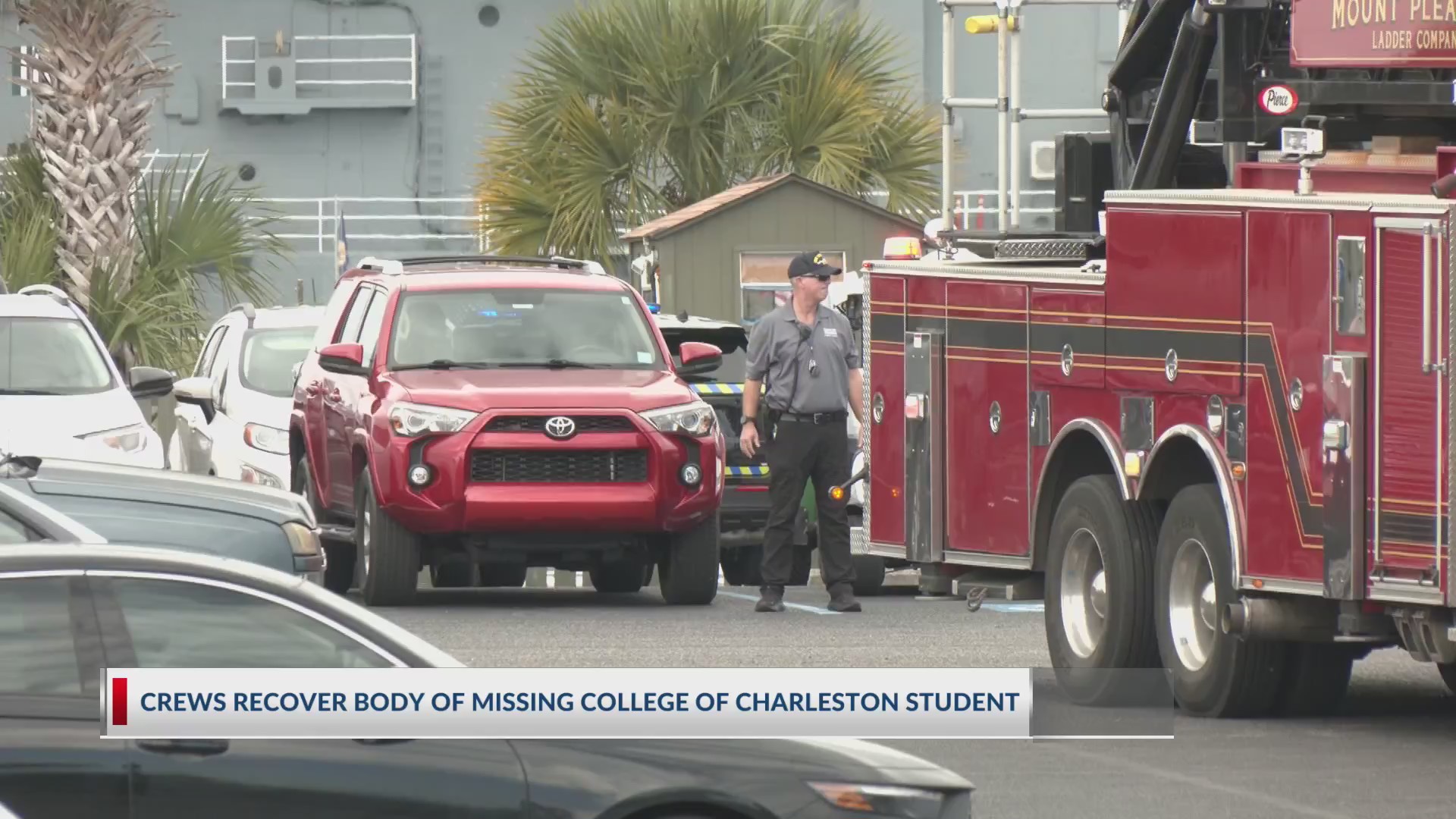 Crews recover body of missing College of Charleston student Owen Kenney ...