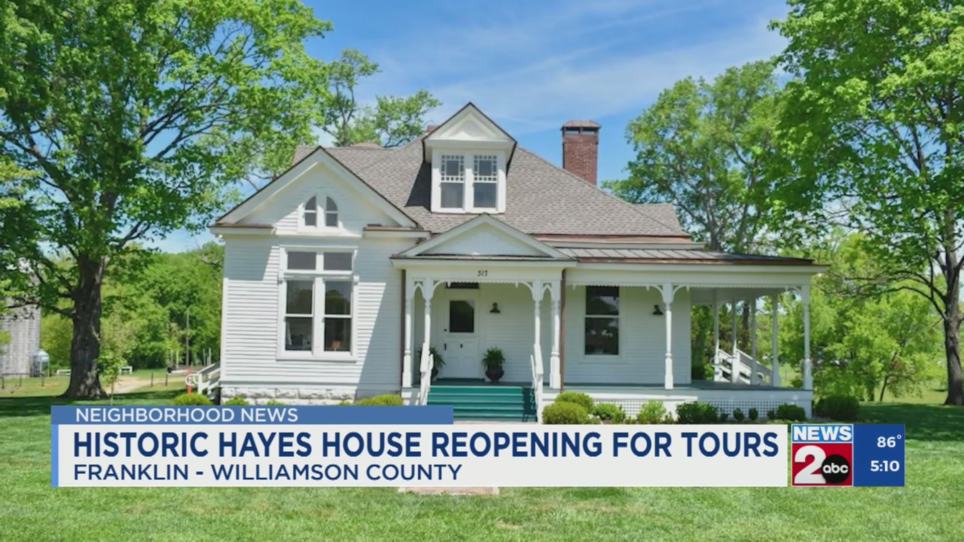 Historic Hayes House in Franklin reopening for tours – WKRN News 2