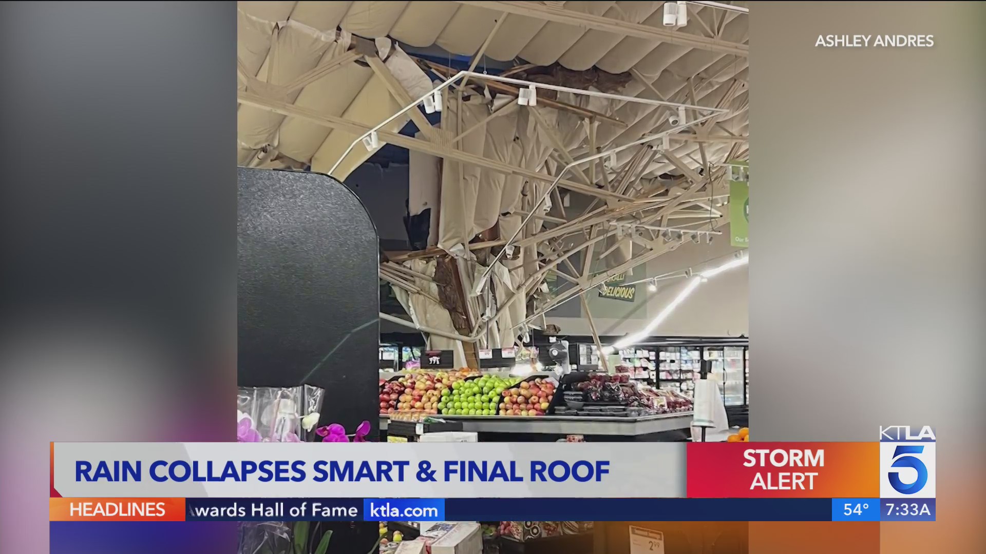 Roof collapses at Smart & Final in Azusa – KTLA